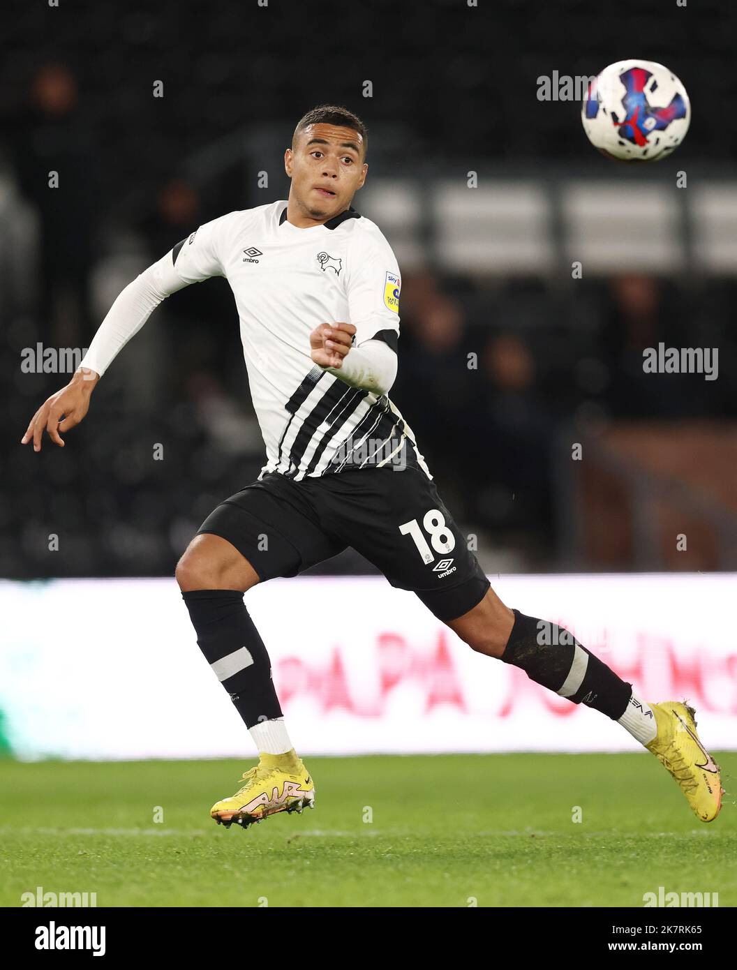 Derby, England, 18th October 2022. Lewis Dobbin of Derby County during ...