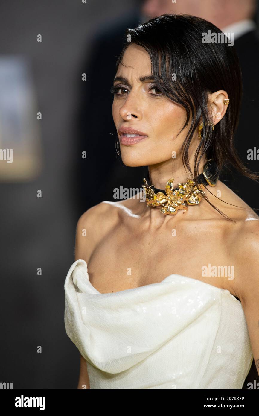London, UK. 18th Oct, 2022. Sarah Shahi attends the UK Premiere of ...