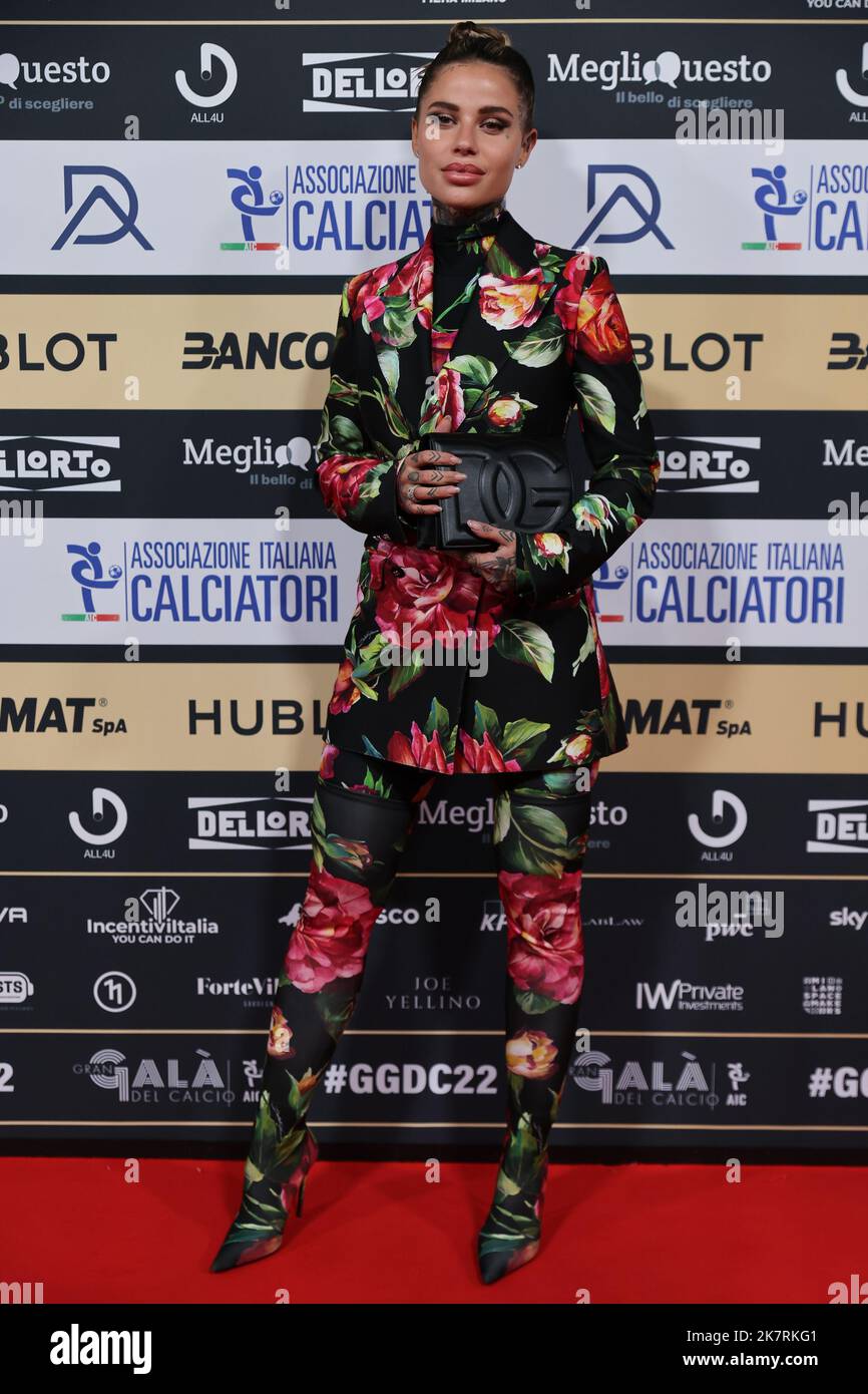 Zoe Cristofoli during the Gran Gala del Calcio AIC 2022 at Rho Fiera ...