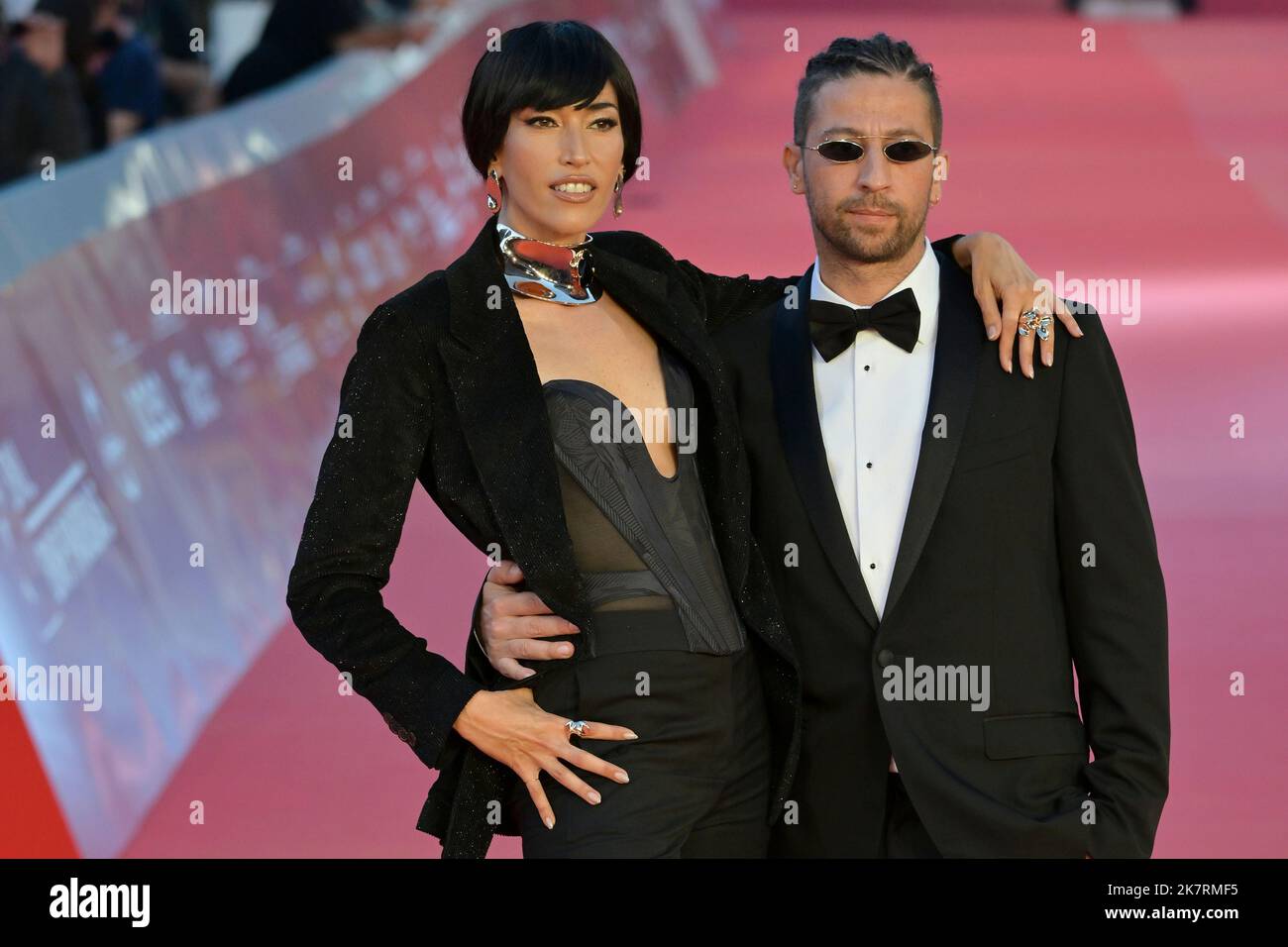 Rome, Italy. 18th Oct, 2022. Nina Zilli (l) and Daniele Lazzarin (r ...
