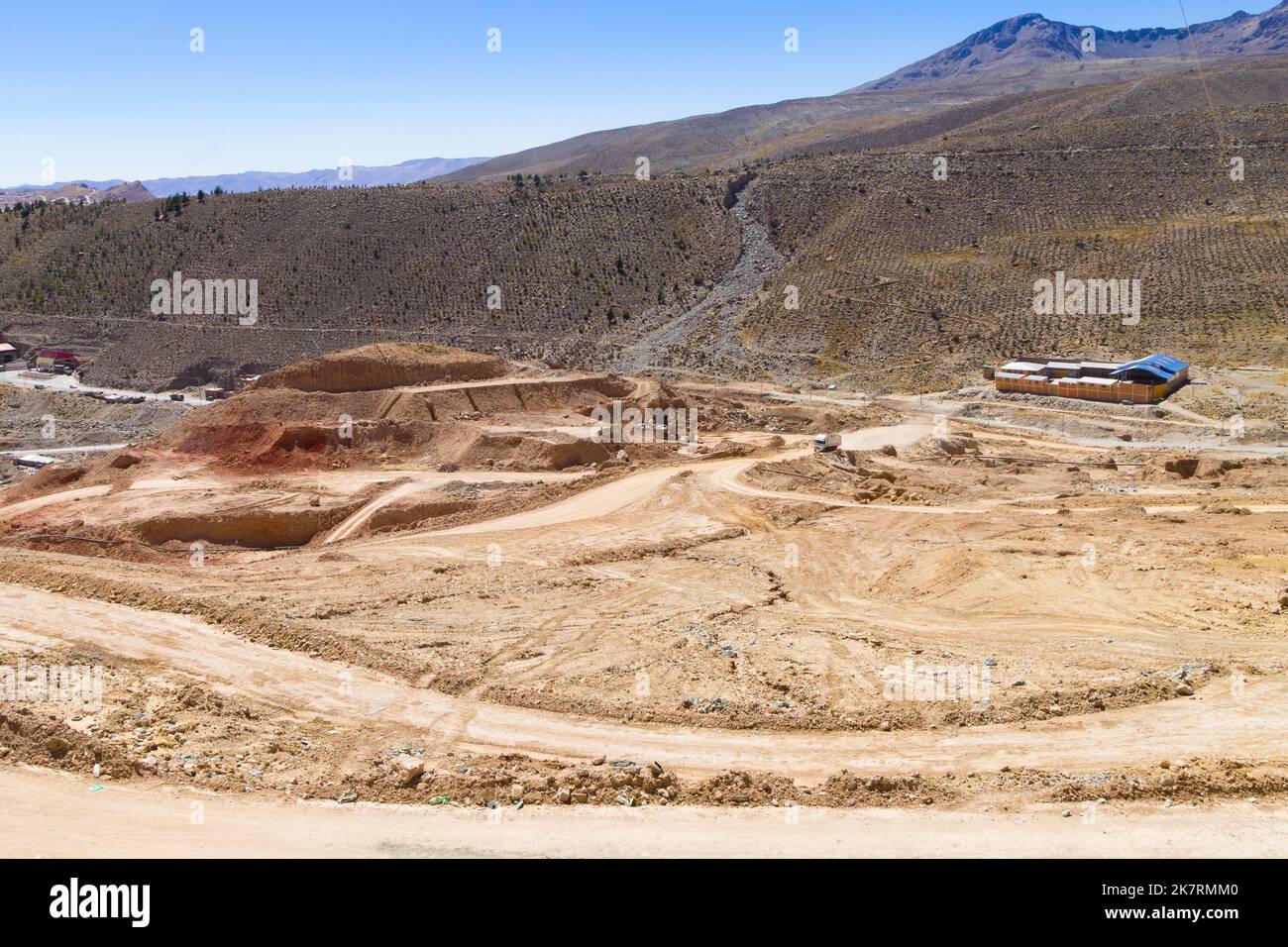 Potosi aerial view,Bolivia.Bolivian mining city Stock Photo - Alamy