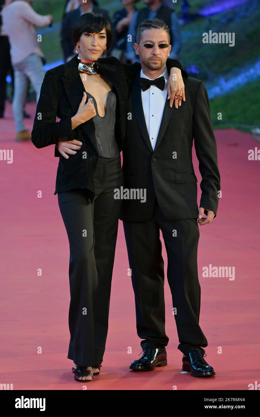 Rome, Italy. 18th Oct, 2022. Nina Zilli (l) and Daniele Lazzarin (r ...