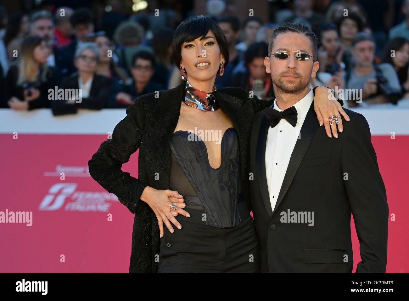 Rome, Italy. 18th Oct, 2022. Nina Zilli (l) and Daniele Lazzarin (r ...