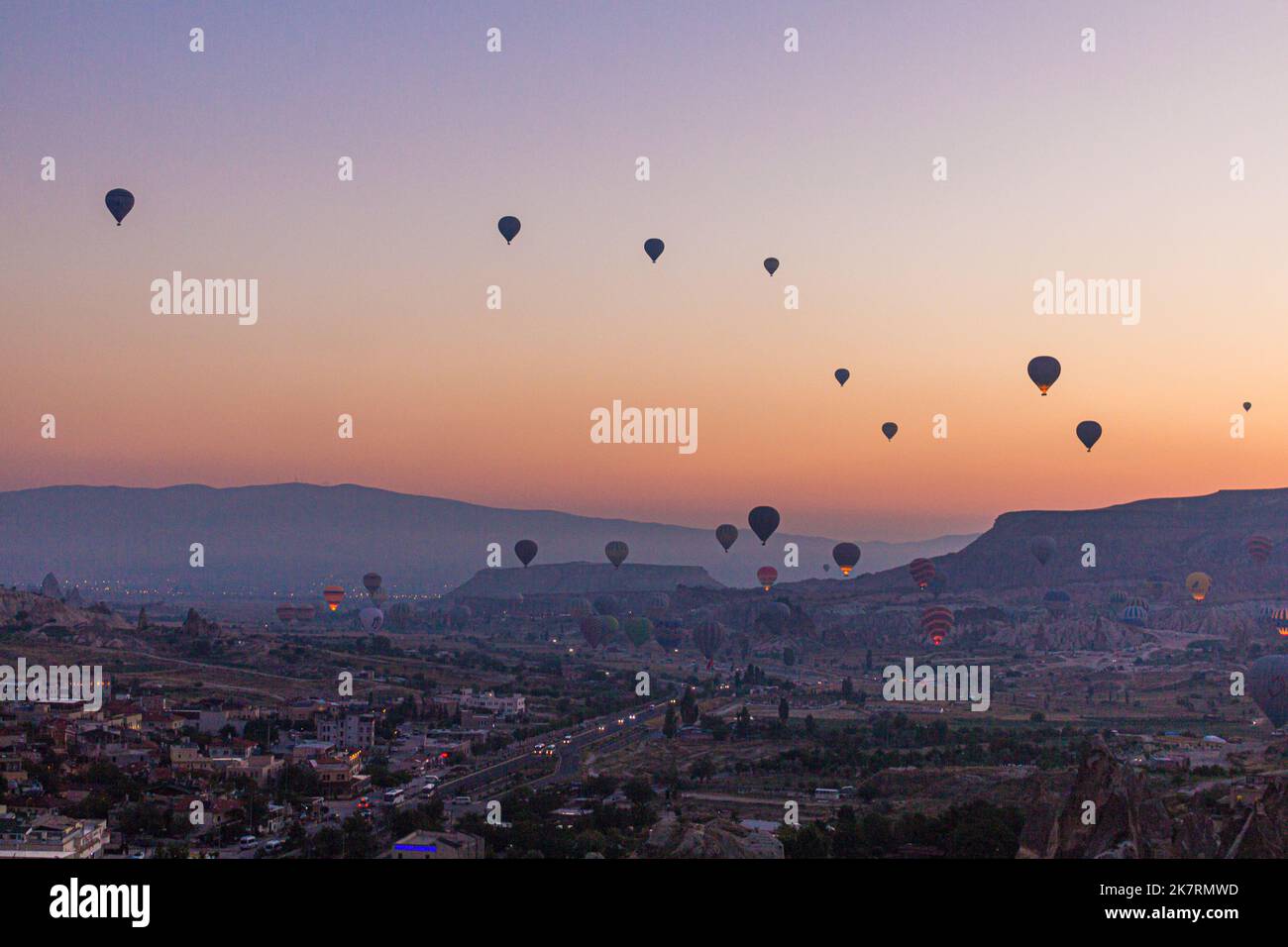 Hot air balloons above Cappadocia, Turkey Stock Photo - Alamy