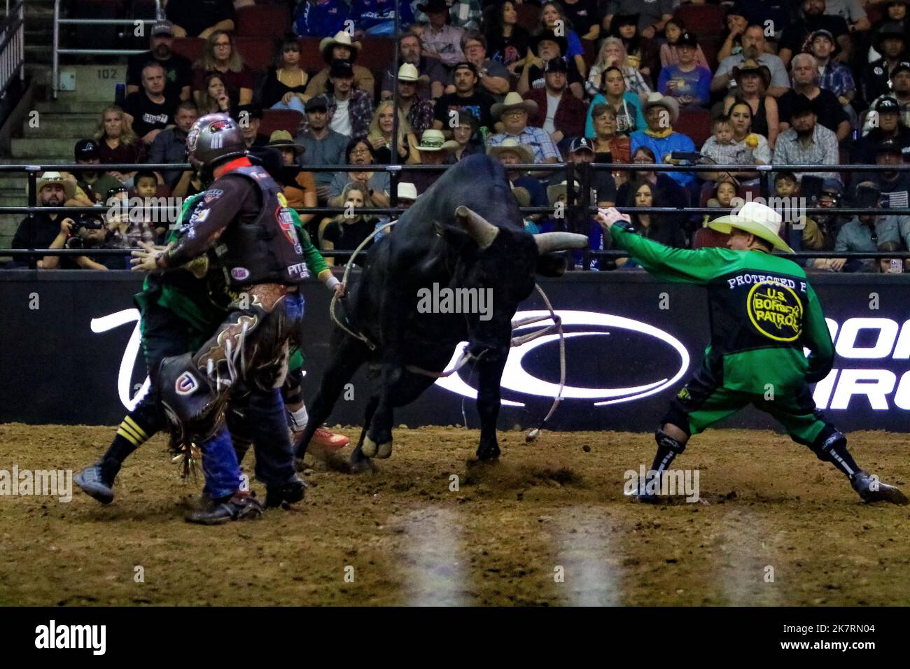 Bull riders from across the country came to Gila River Arena over the ...