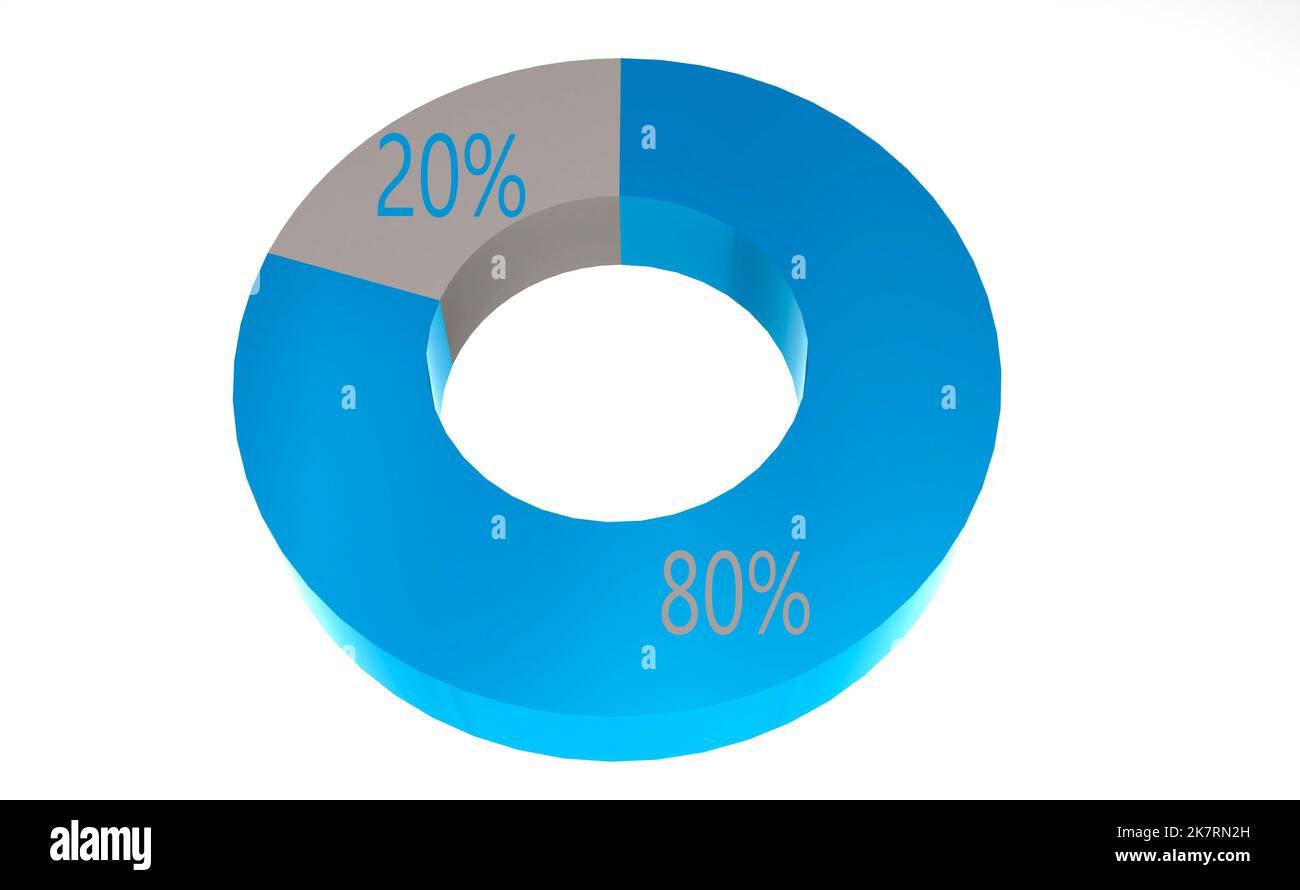 Pie chart 3d rendering isolated hi-res stock photography and images - Alamy