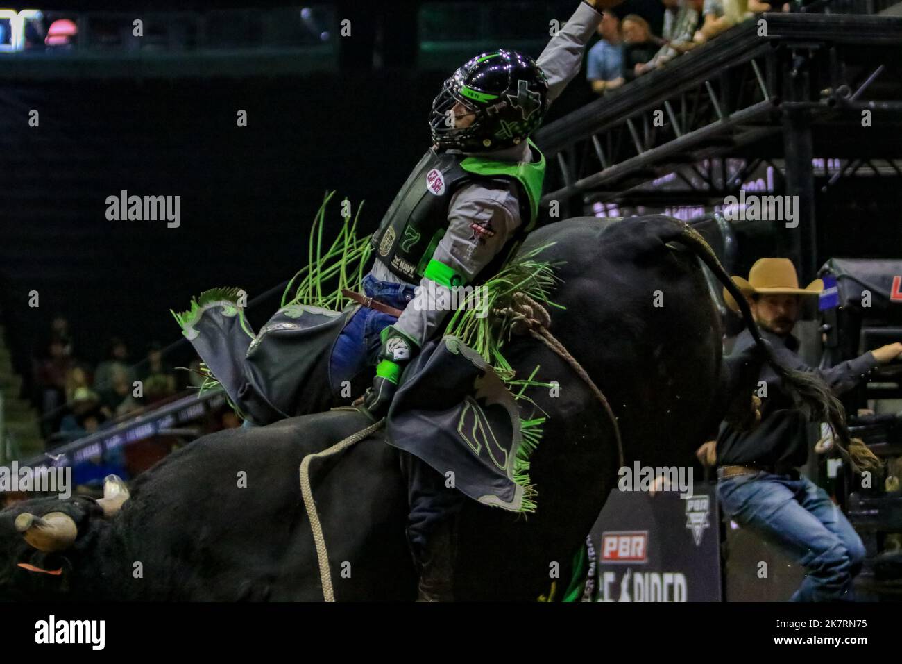 Bull riders from across the country came to Gila River Arena over the ...