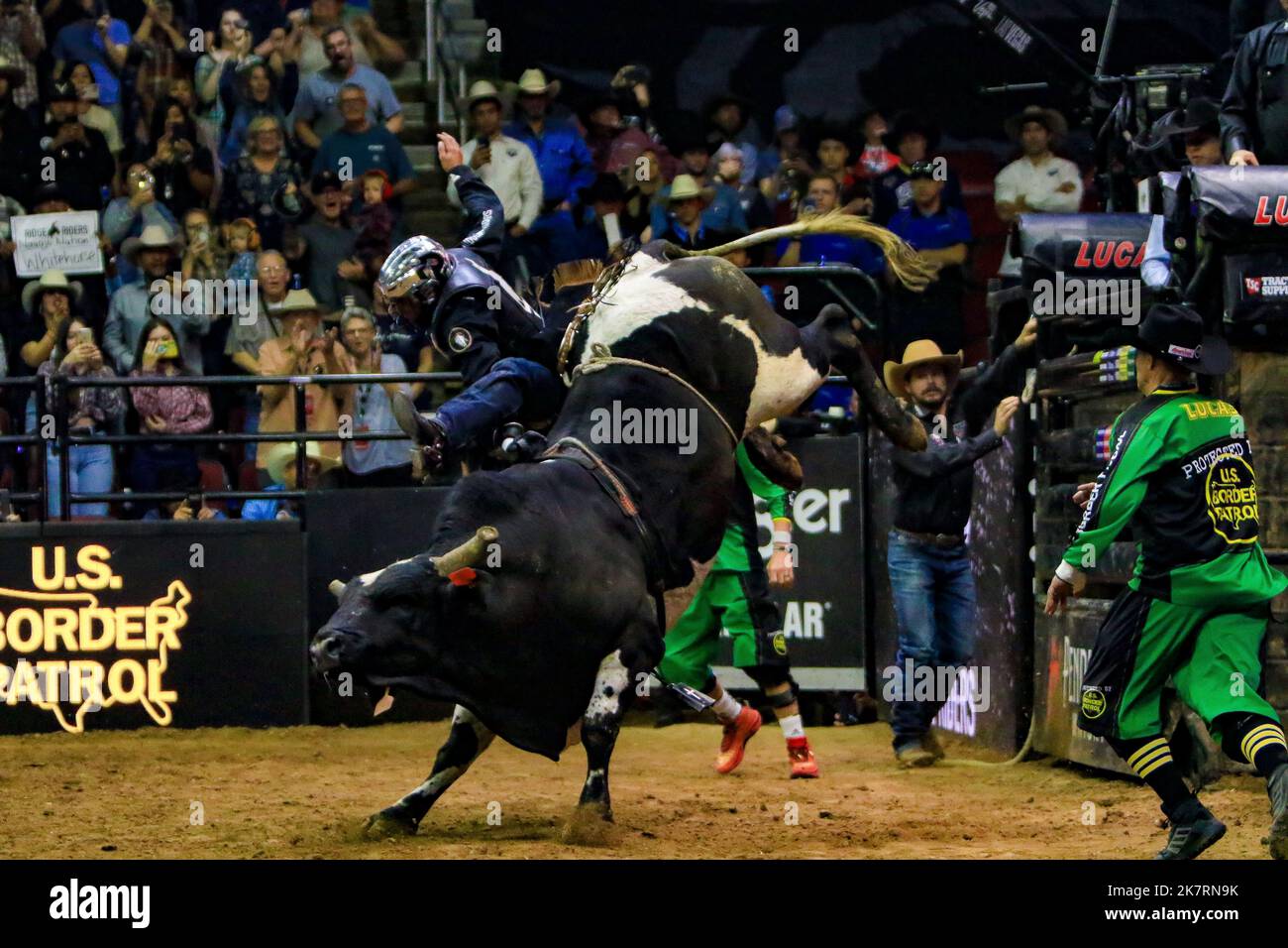 Bull riders from across the country came to Gila River Arena over the ...