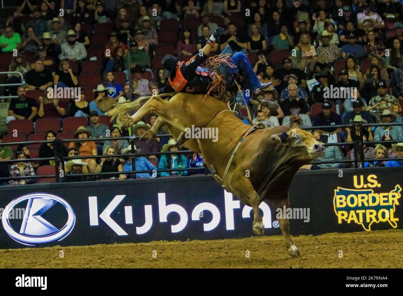 Bull riders from across the country came to Gila River Arena over the ...