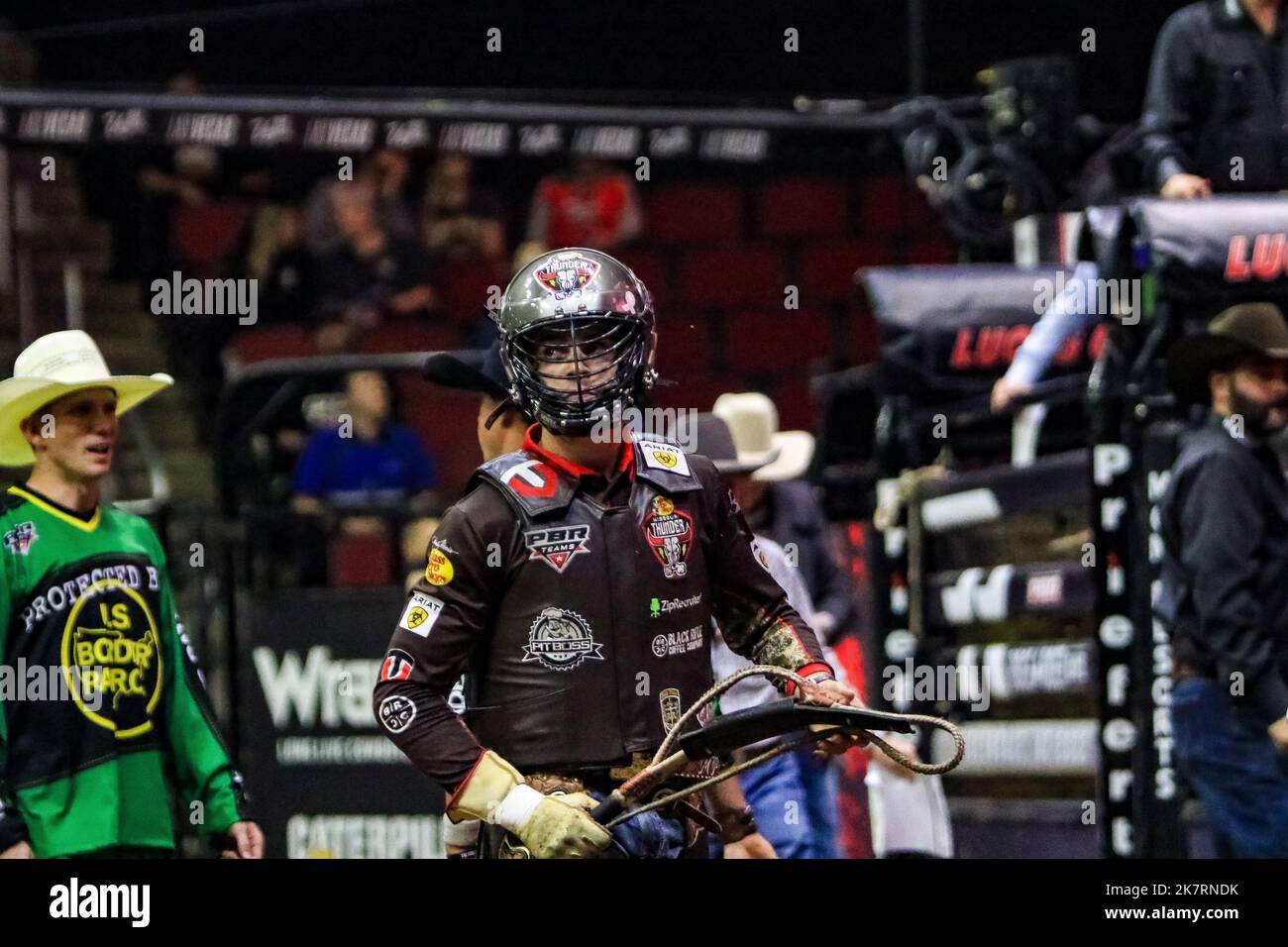 Bull riders from across the country came to Gila River Arena over the ...