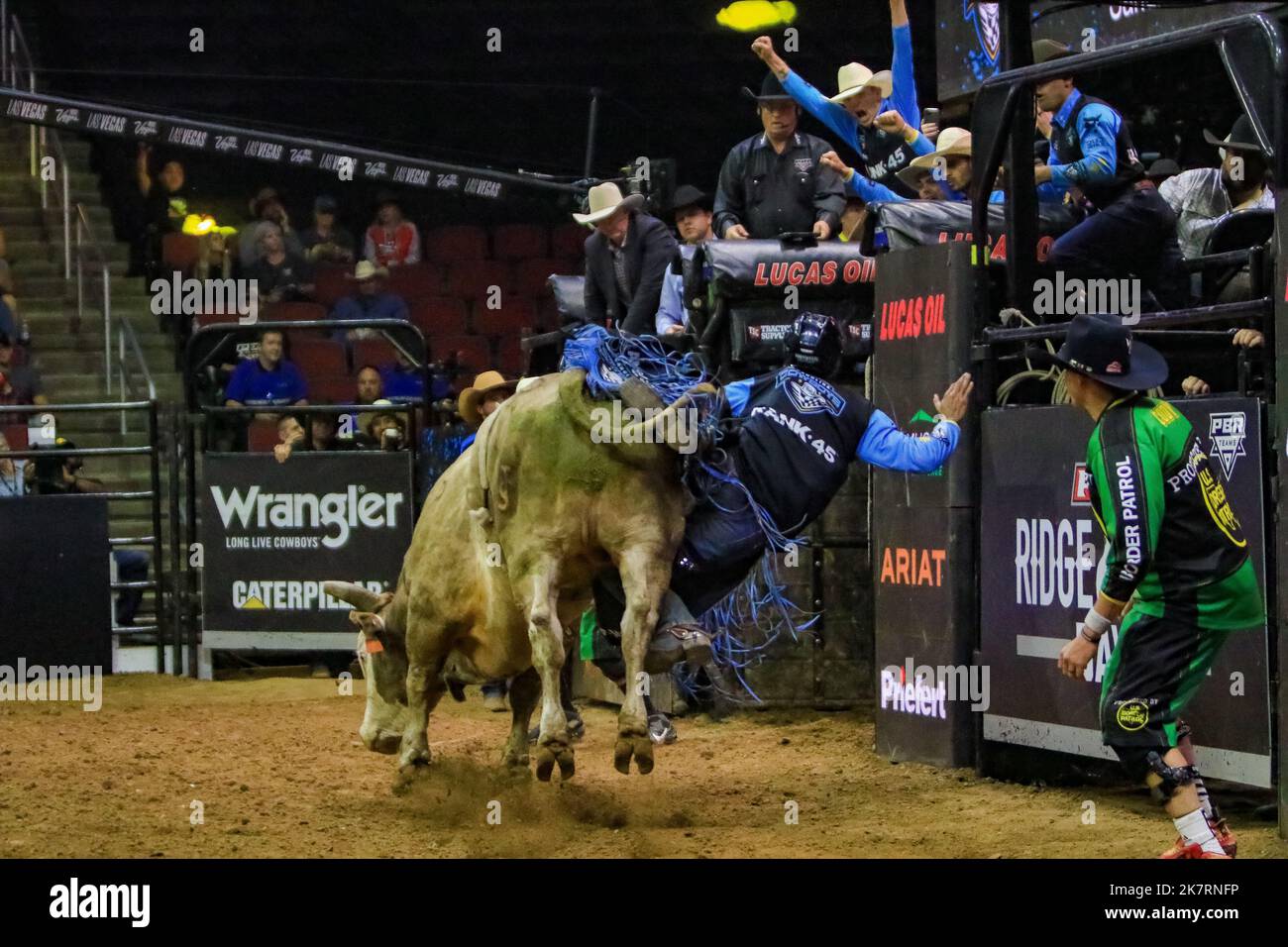 Bull riders from across the country came to Gila River Arena over the ...