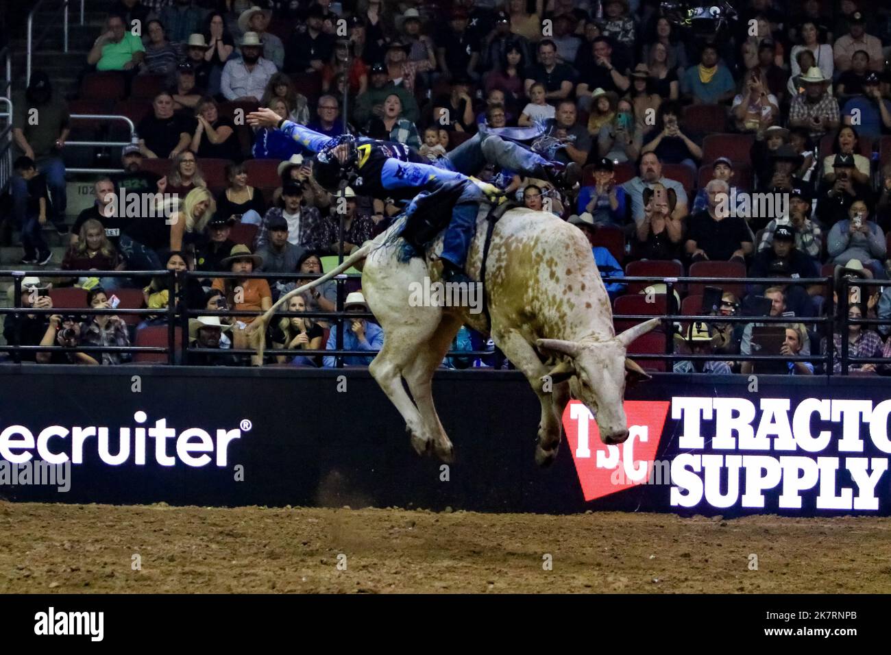 Bull riders from across the country came to Gila River Arena over the ...