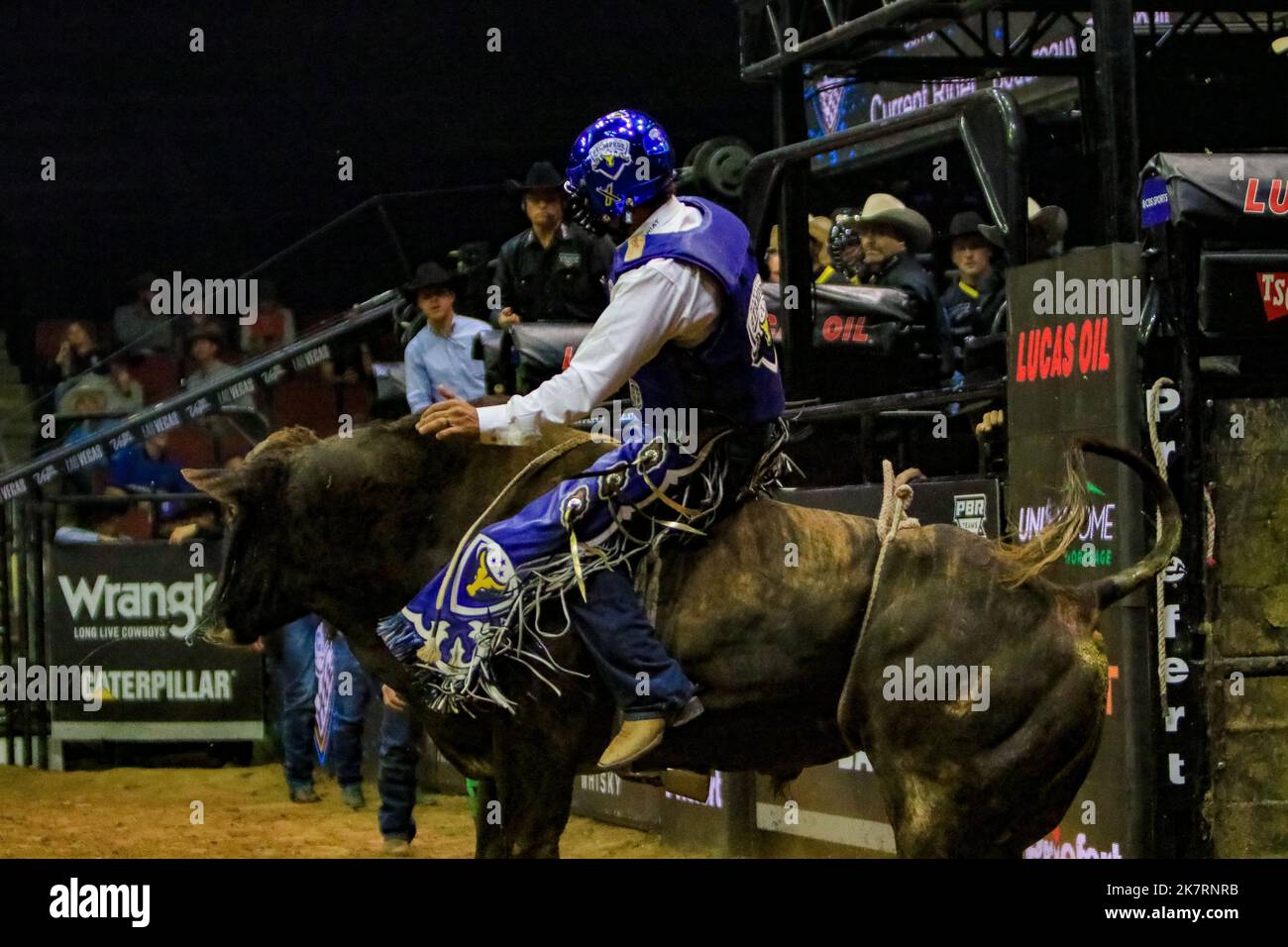 Bull riders from across the country came to Gila River Arena over the ...