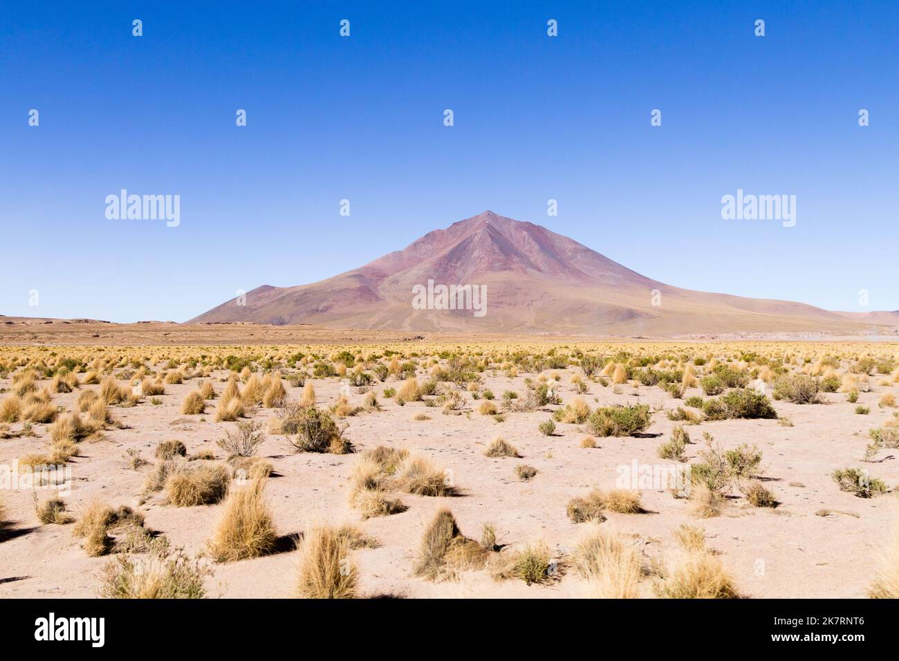 Bolivian mountains landscape,Bolivia.Andean plateau view.Volcano view ...