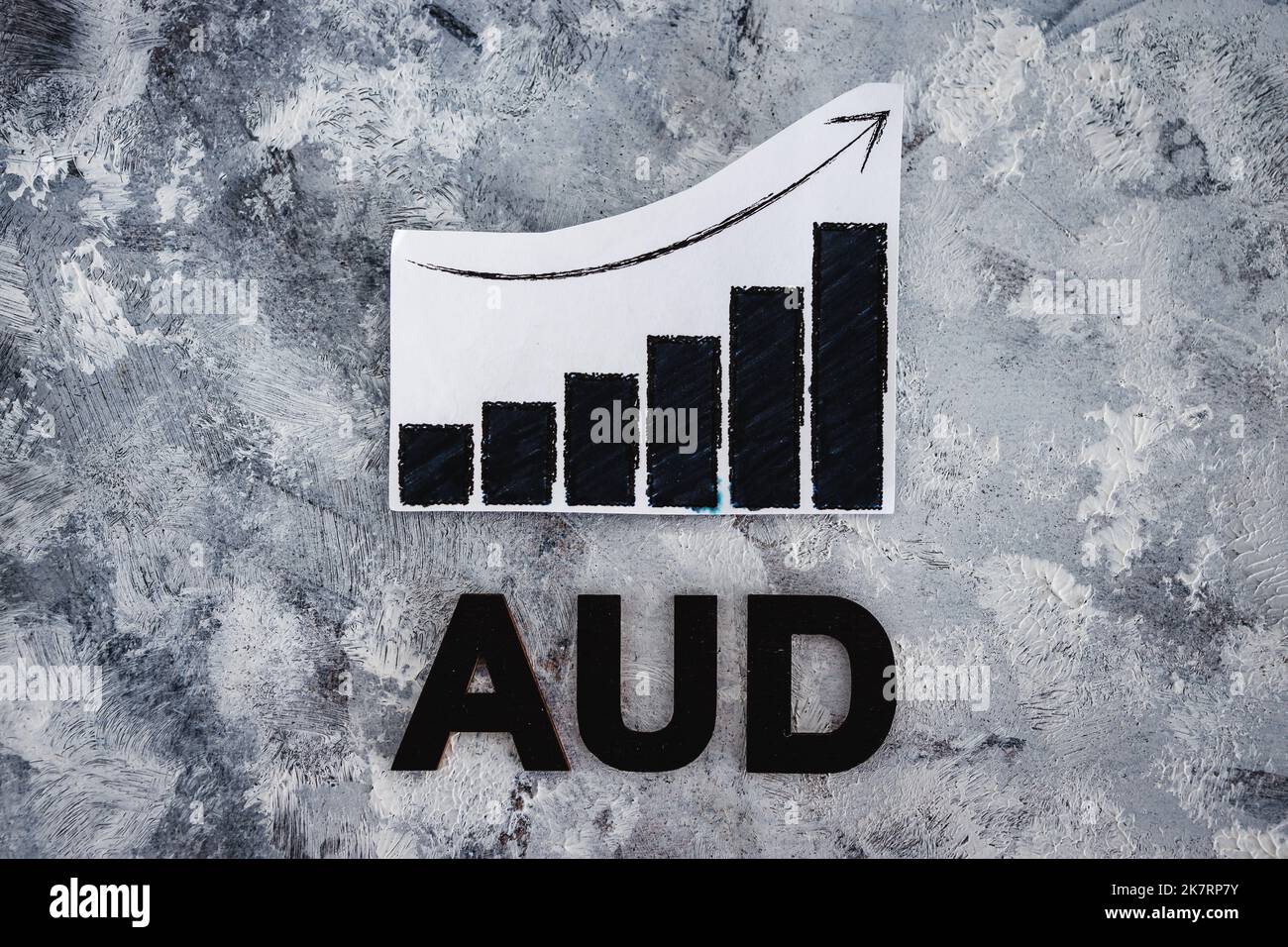 currency exchange rate conceptual image, graph showing positive growth ...