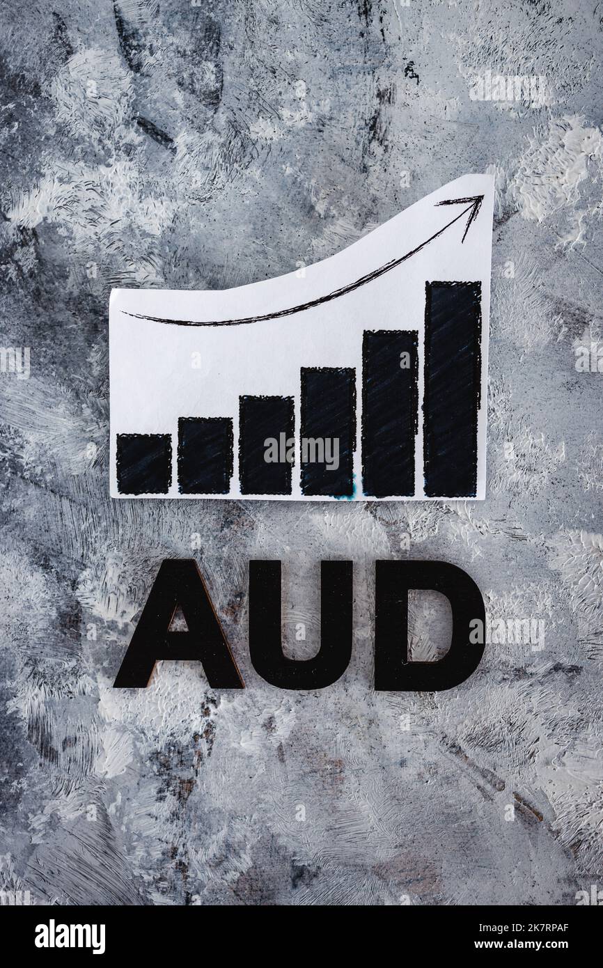 currency exchange rate conceptual image, graph showing positive growth ...