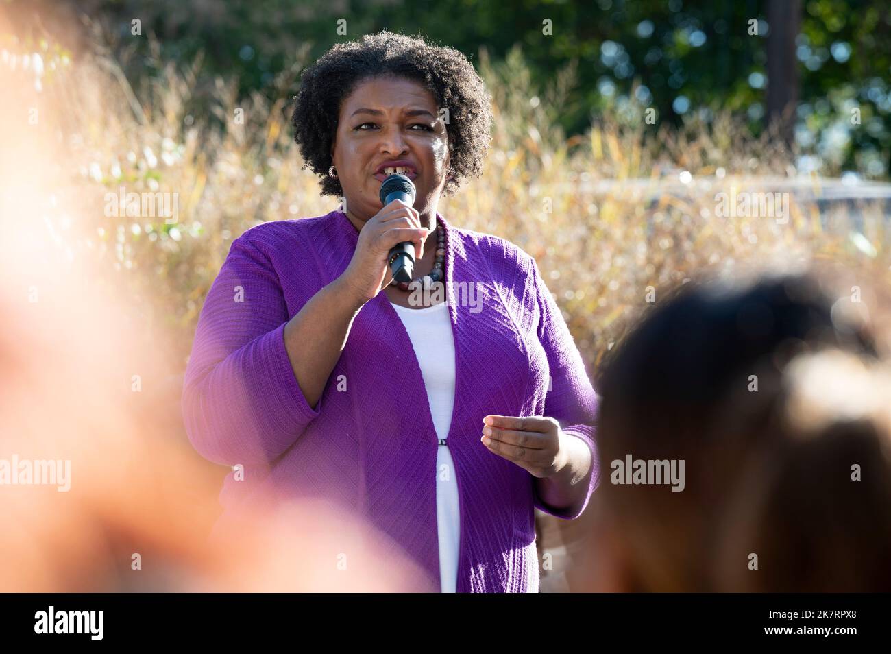 Atlanta, Georgia, USA. 18th Oct, 2022. STACY ABRAMS, Democratic ...