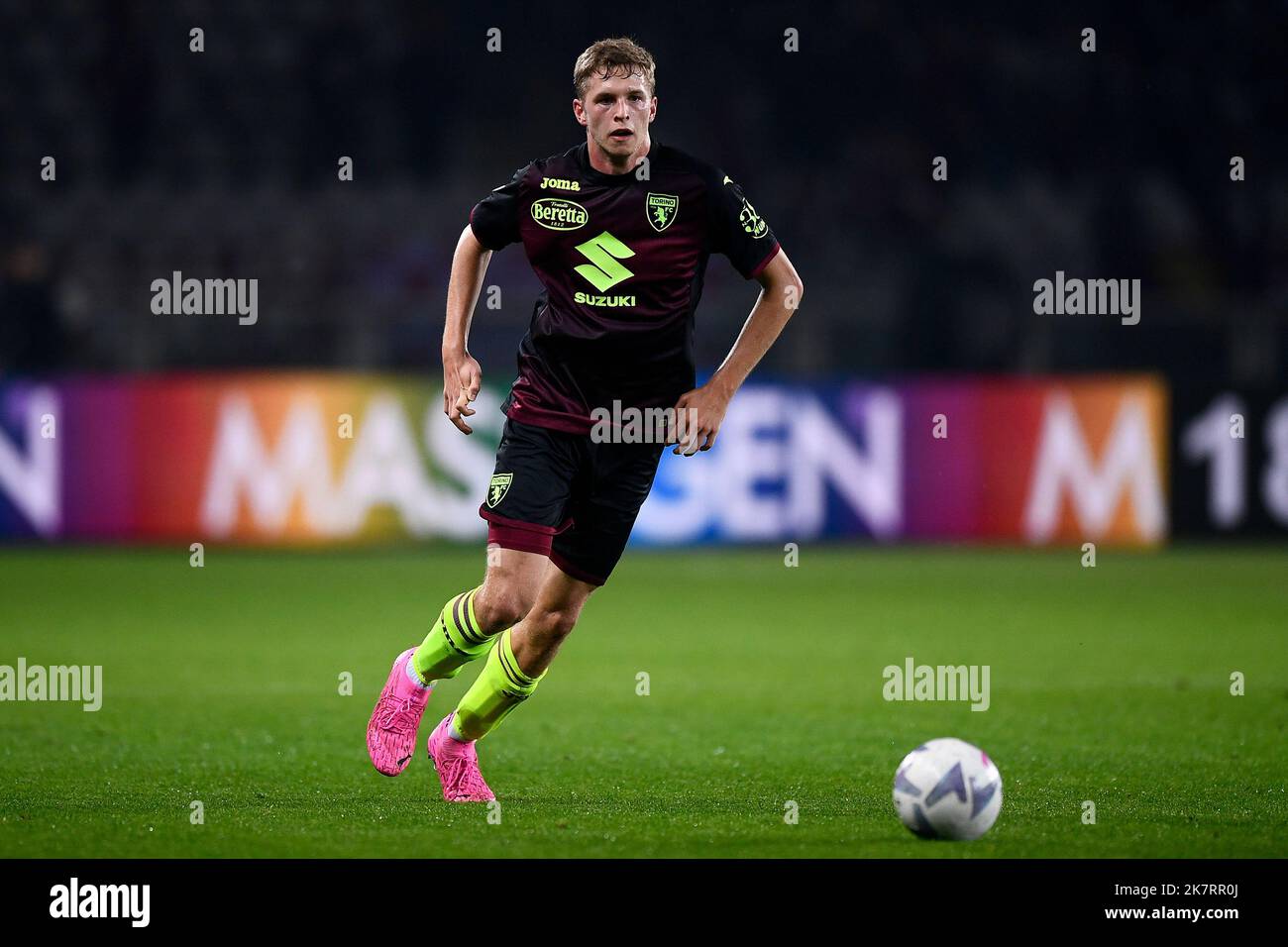 Turin, Italy. 18 October 2022. David Zima of Torino FC in action during ...