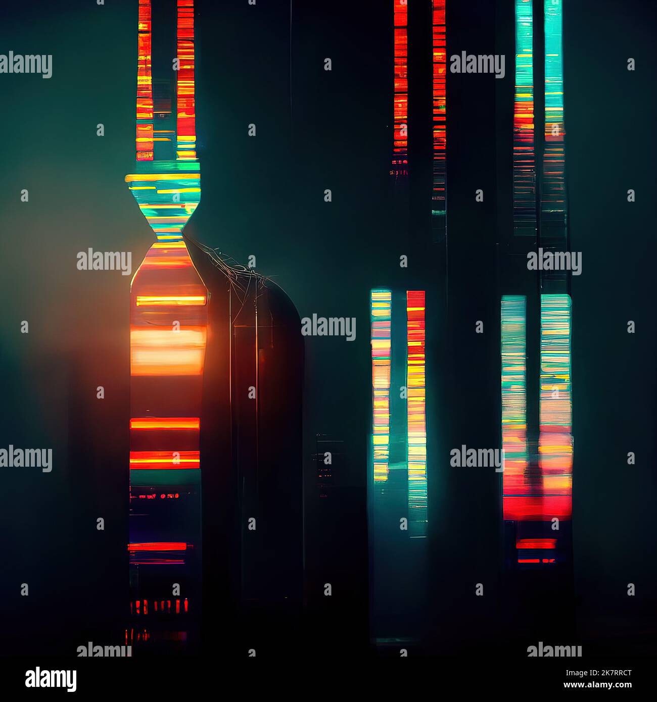 DNA sequencing, illustration Stock Photo - Alamy