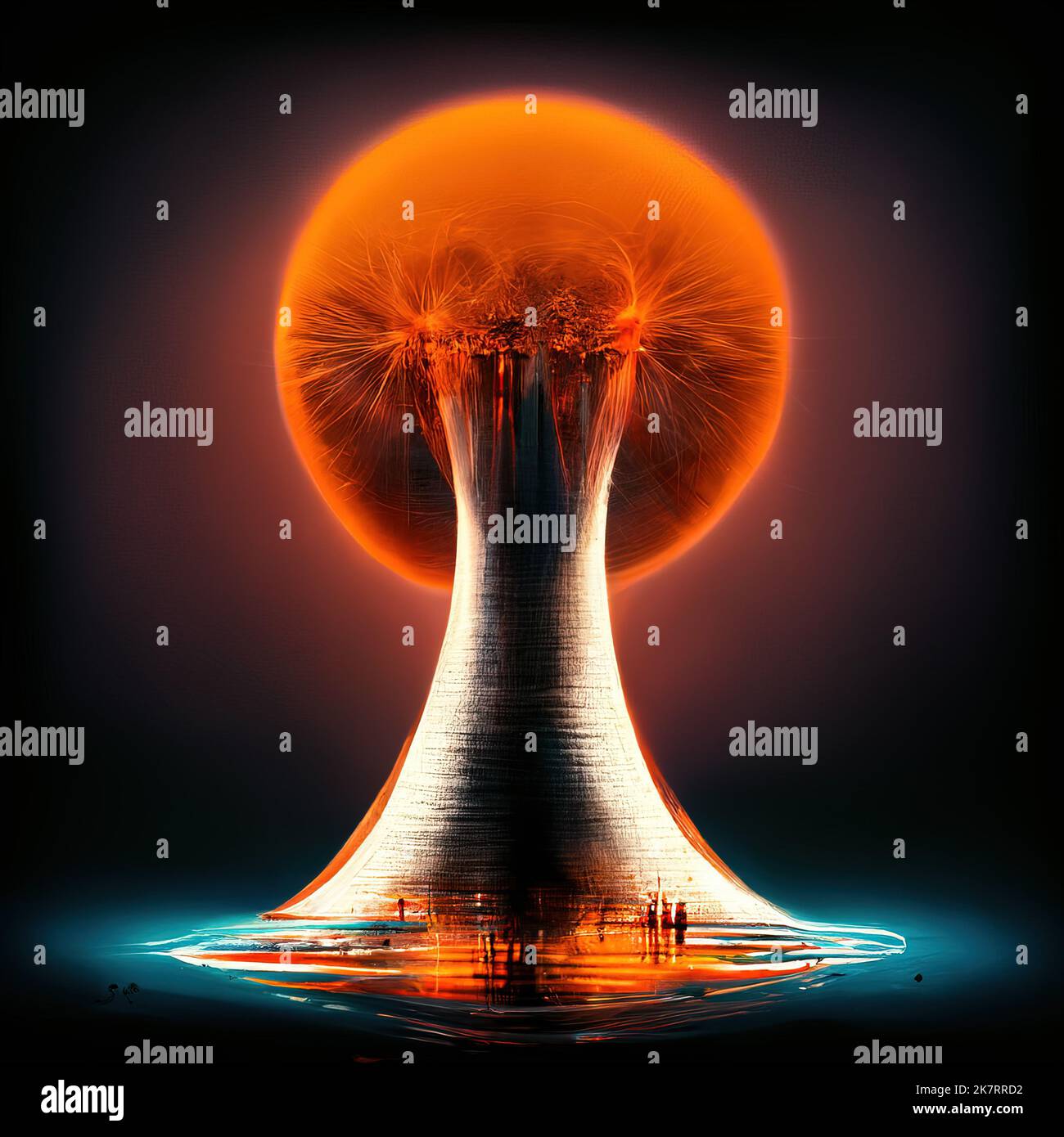 Nuclear fusion reaction, conceptual illustration Stock Photo - Alamy