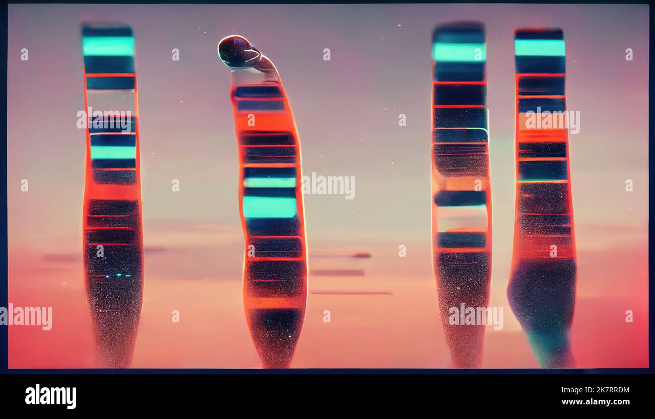 DNA sequencing, illustration Stock Photo - Alamy