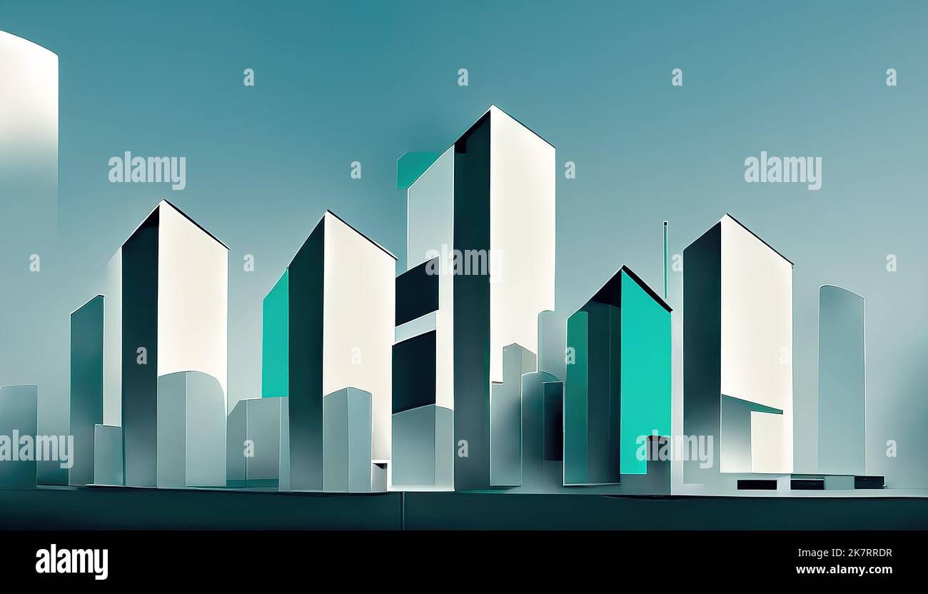 Smart buildings, conceptual illustration Stock Photo - Alamy