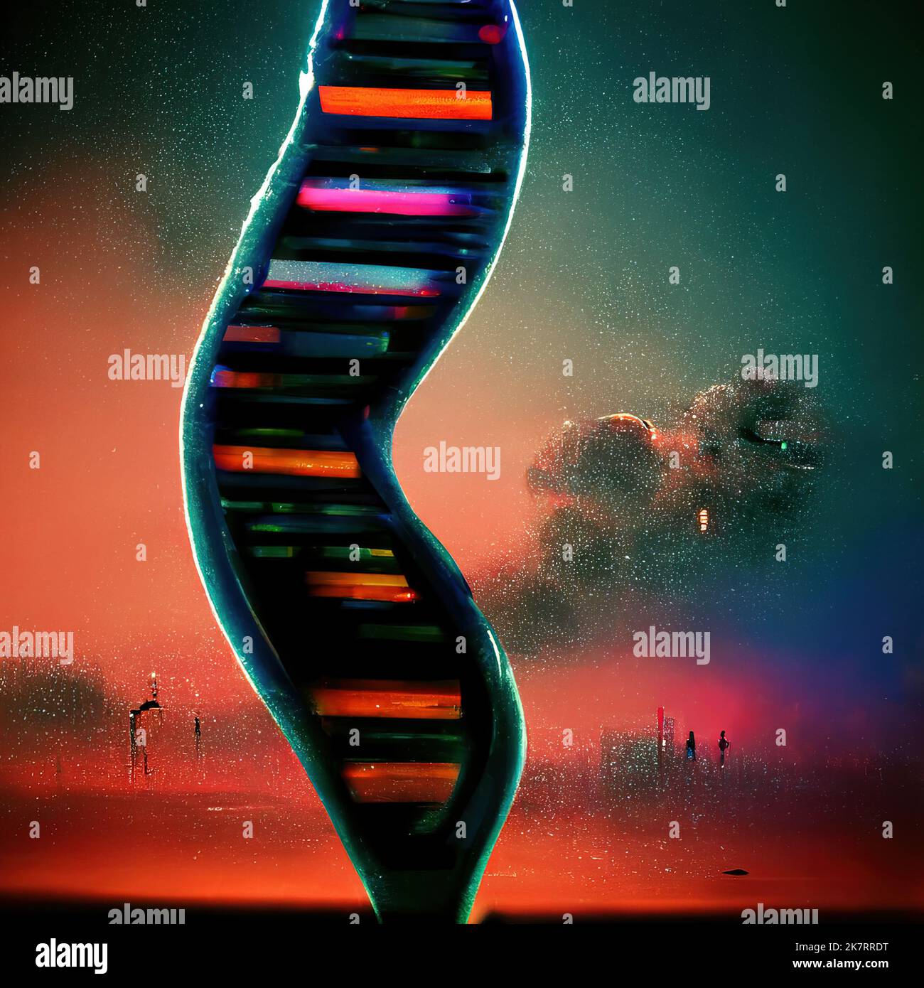 DNA sequencing, illustration Stock Photo - Alamy