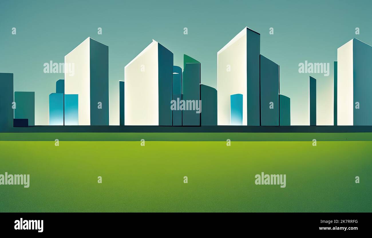Smart buildings, conceptual illustration Stock Photo - Alamy