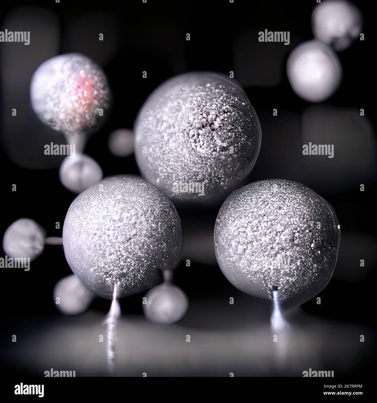 Subatomic particles and atoms, conceptual illustration Stock Photo - Alamy