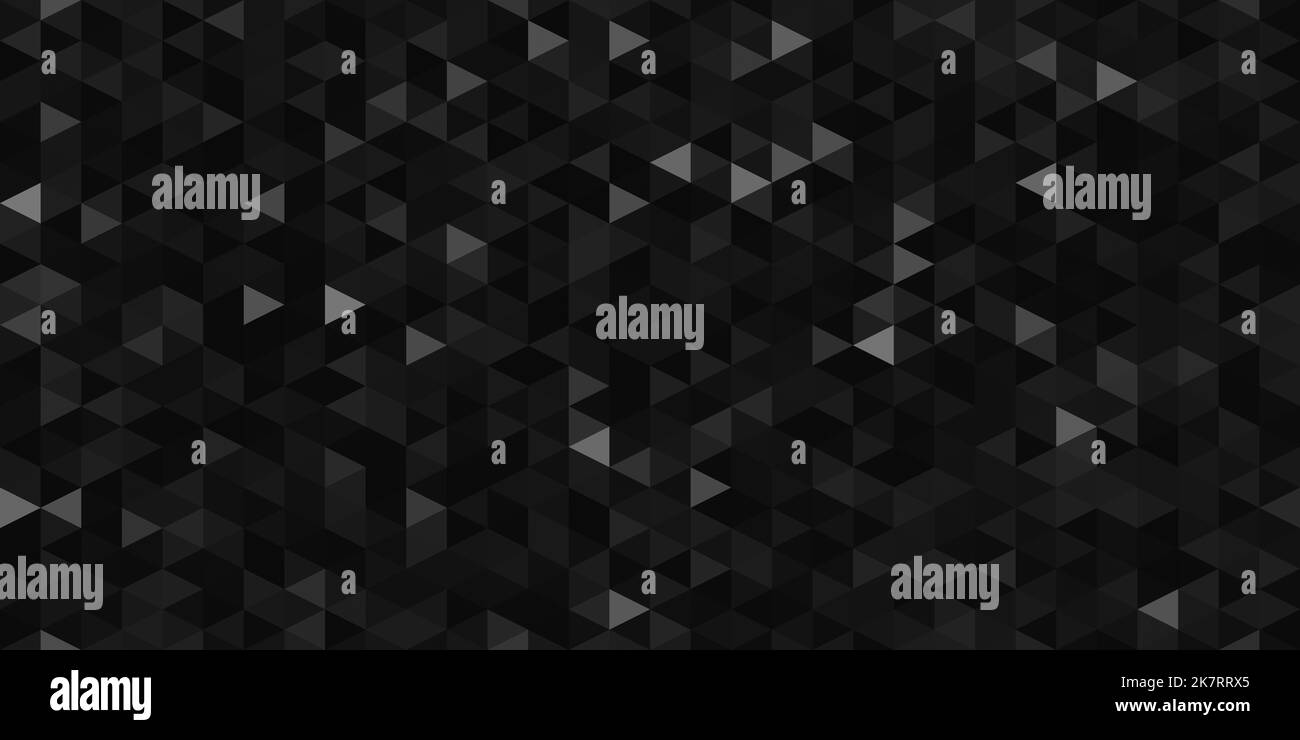 Seamless rich luxe black triangle mosaic pattern backdrop. Tileable ...