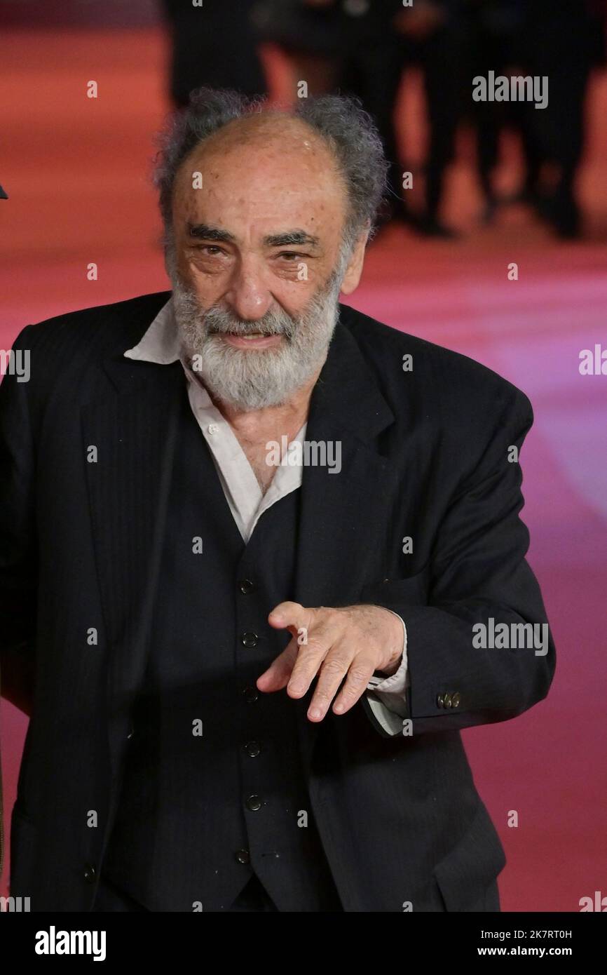 Rome, Italy. 18th Oct, 2022. Alessandro Haber attends the red carpet of ...