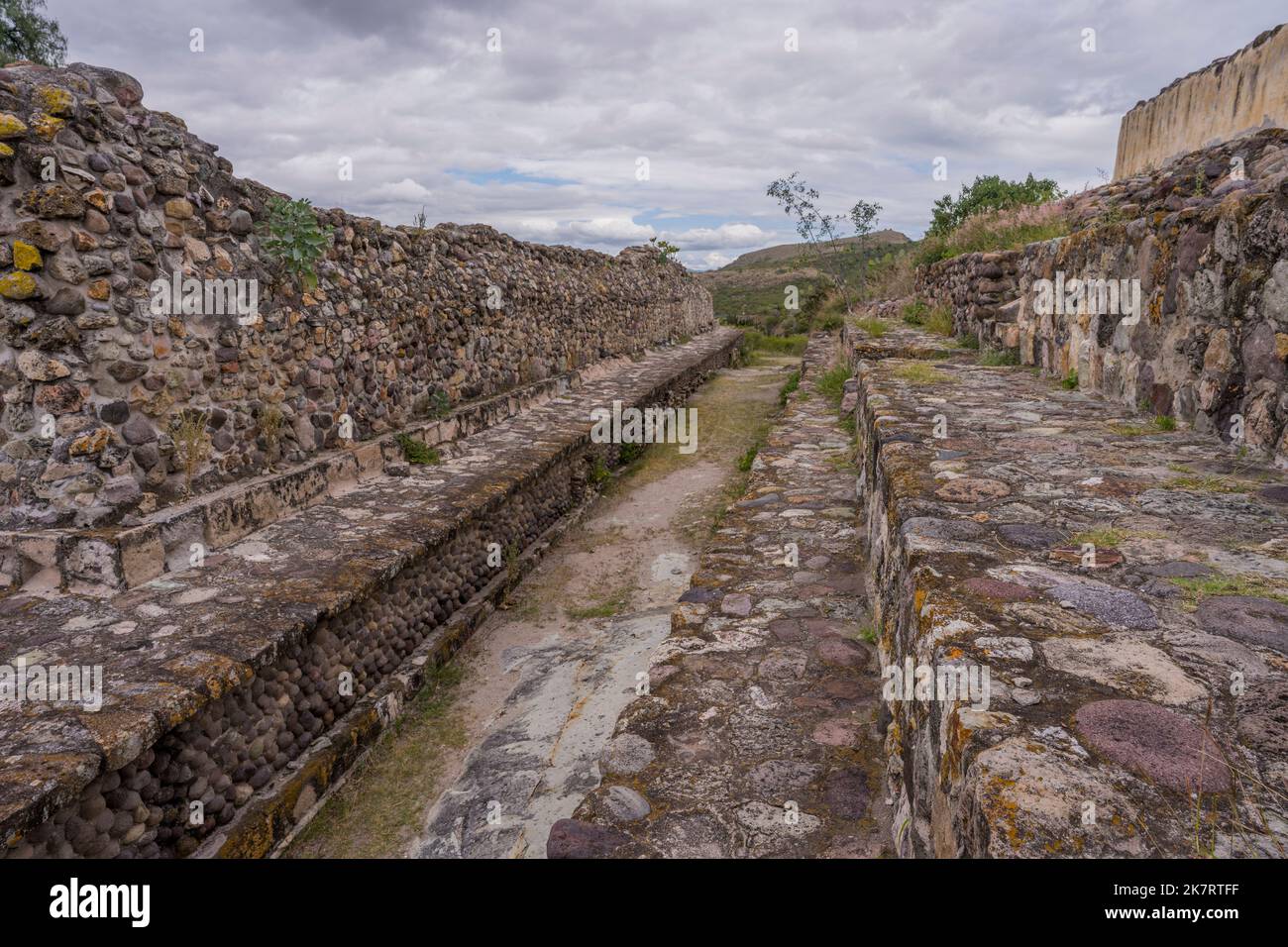 The archaeological site of Yagul (known as Pueblo Viejo locally), a ...