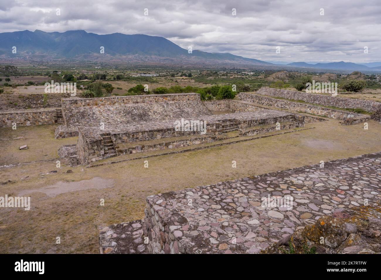 The archaeological site of Yagul (known as Pueblo Viejo locally), a ...