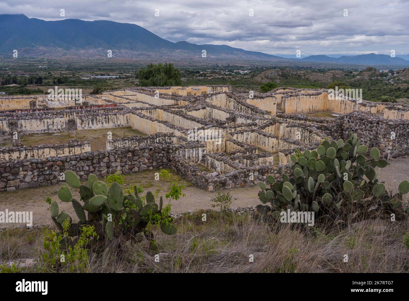 View of the Palace of the Six Patios in the archaeological site of ...