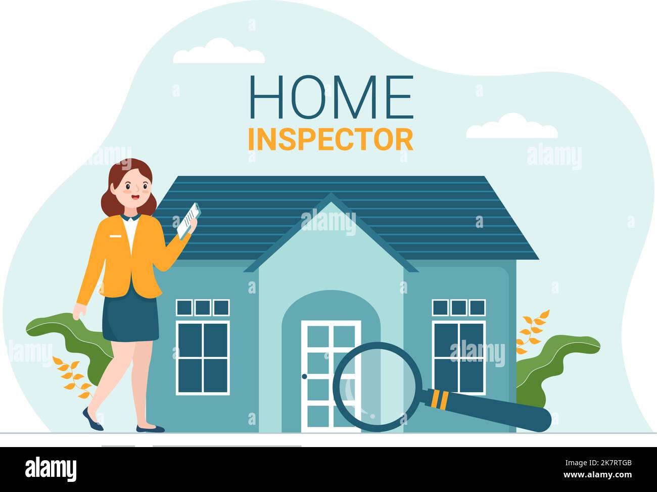 Home Inspector Checks the Condition of the House and Writes a Report ...