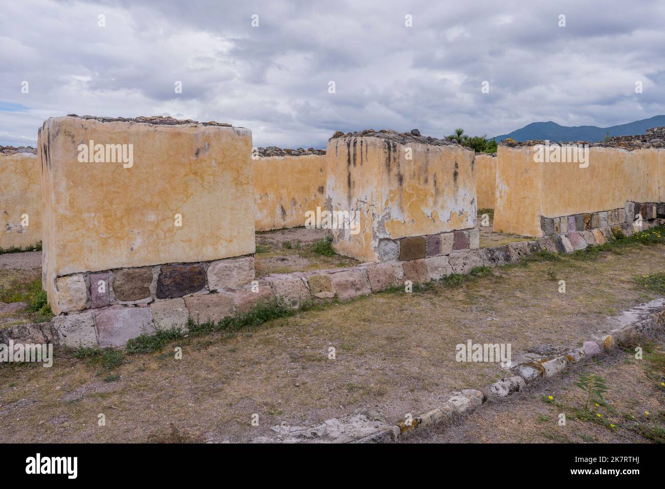 The remains of the Palace of the Six Patios in the archaeological site ...