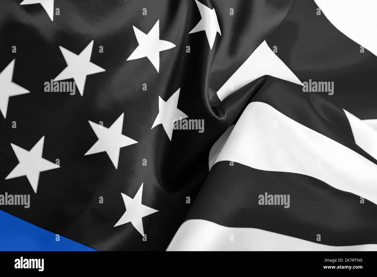 Police law enforcement support flag hi-res stock photography and images ...