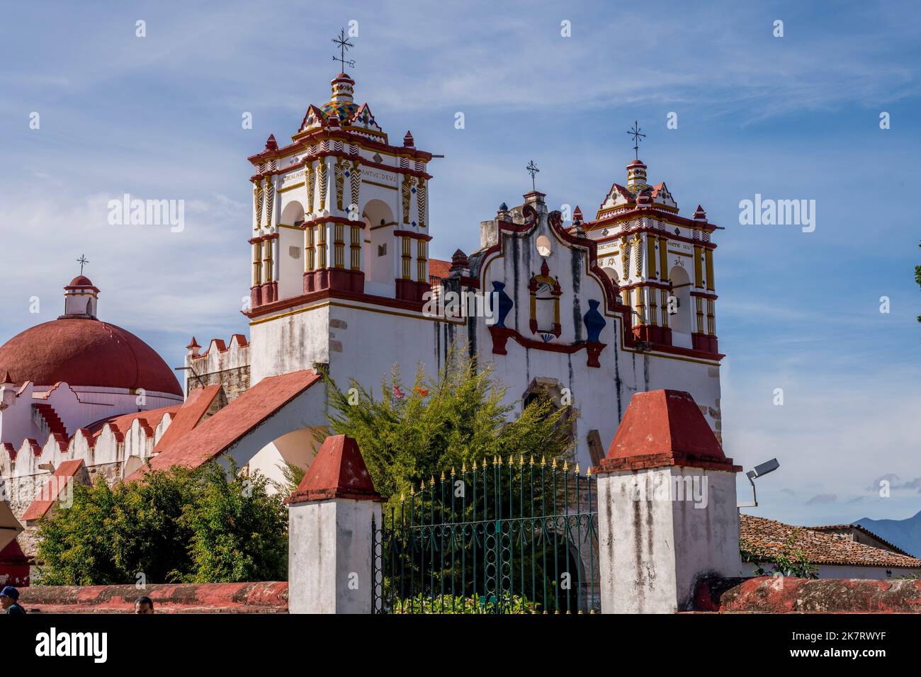 The Preciosa Sangre de Cristo Church in Teotitlan del Valle, a small ...