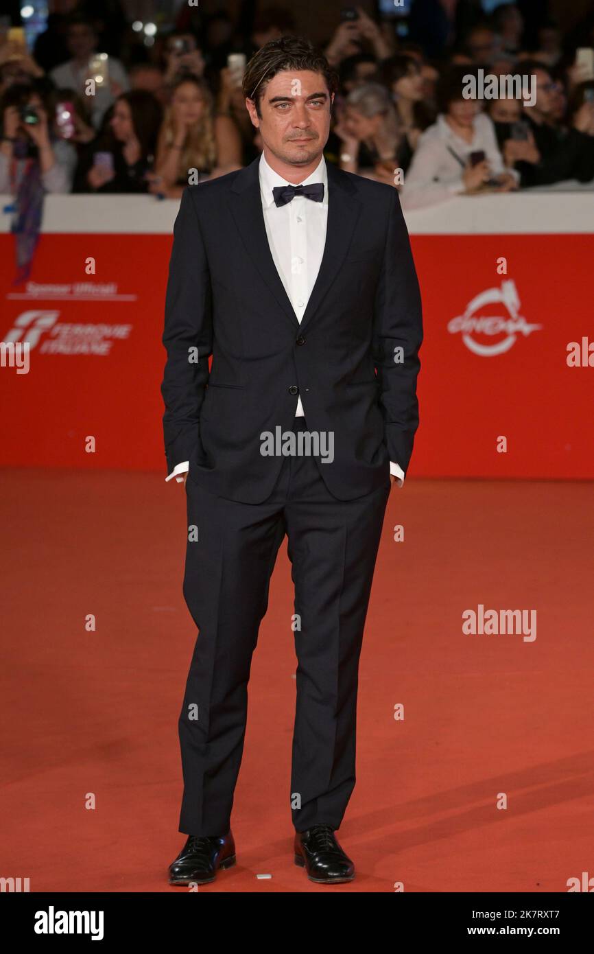Rome, Italy. 18th Oct, 2022. Riccardo Scamarcio attends the red carpet ...