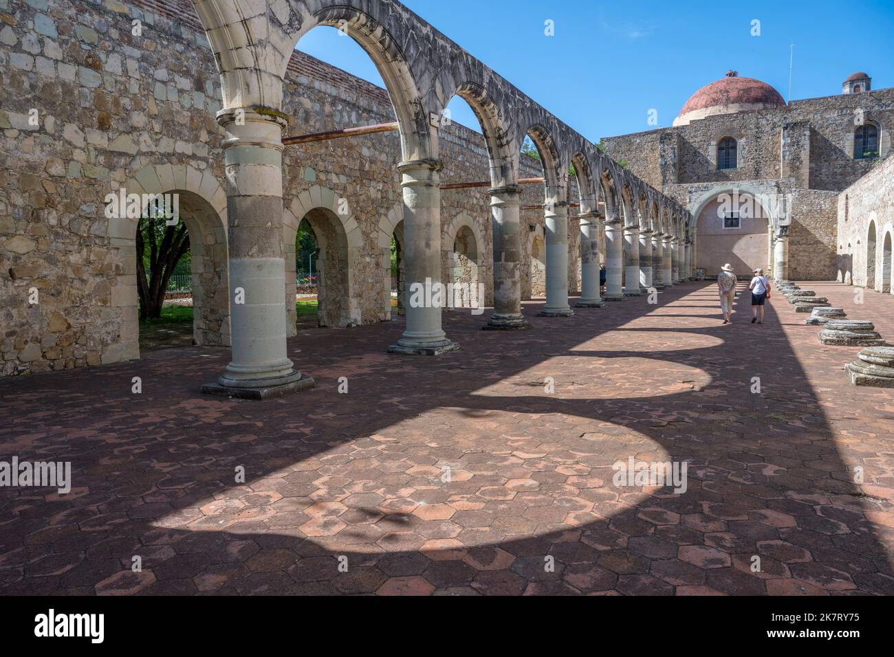The ancient roofless church of Cuilapan de Guerrero, a monastery built ...