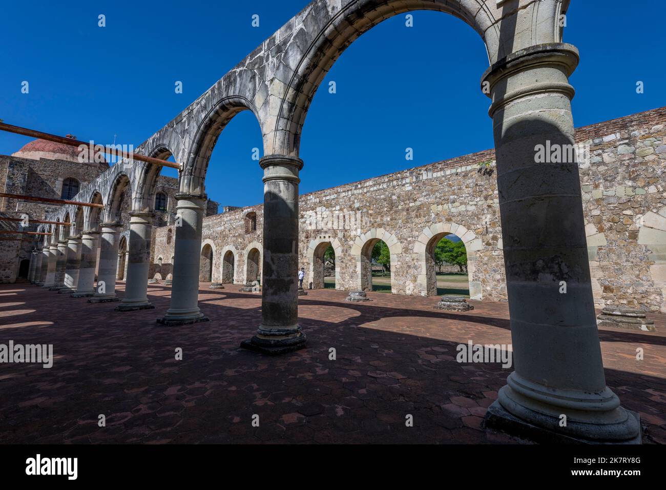The ancient roofless church of Cuilapan de Guerrero, a monastery built ...