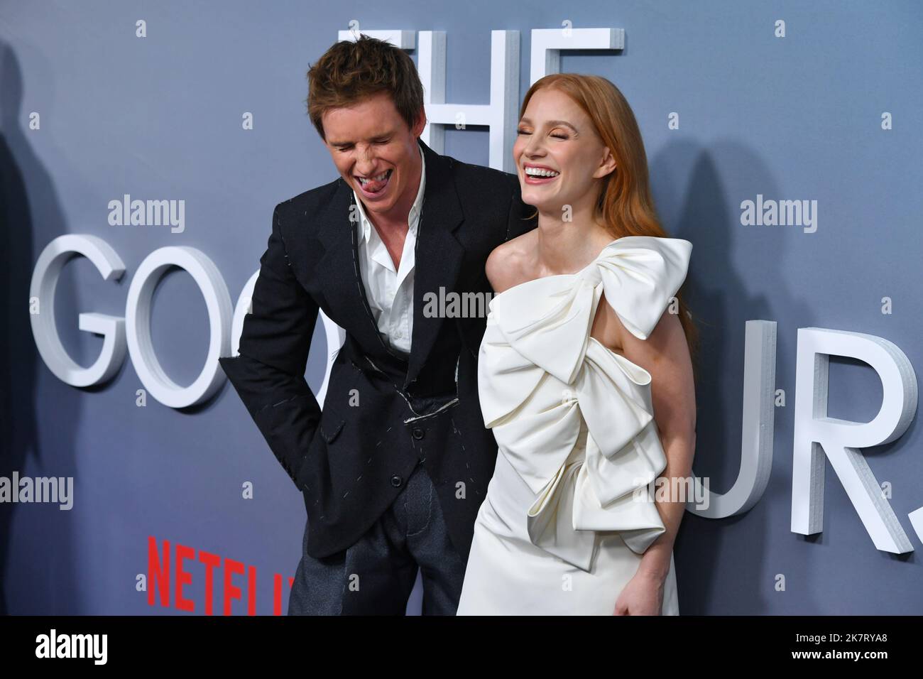 Eddie Redmayne and Jessica Chastain Stock Photo - Alamy