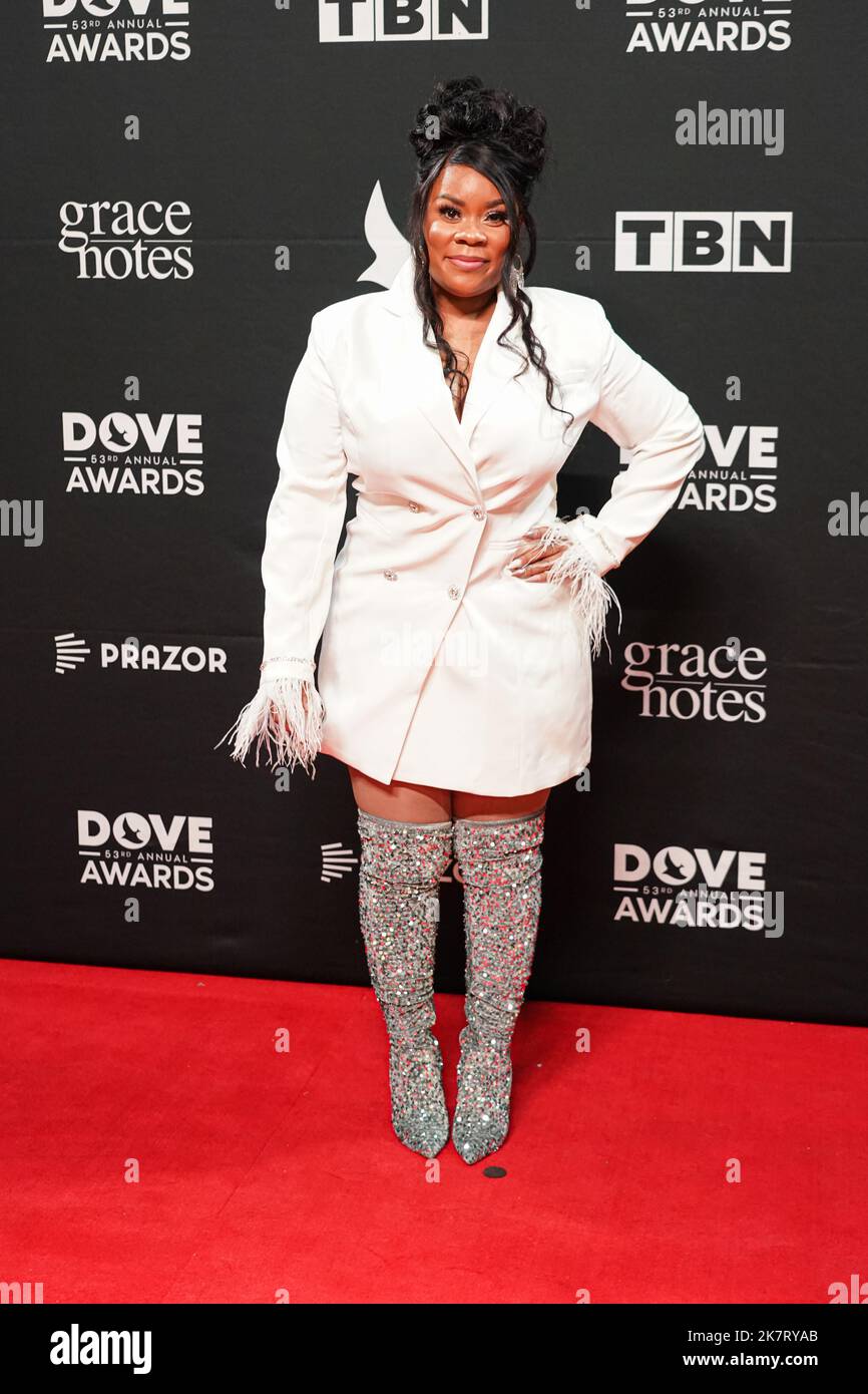 Nashville, Tennessee, USA, October 18, 2022. Denita Gibbs on the Red ...