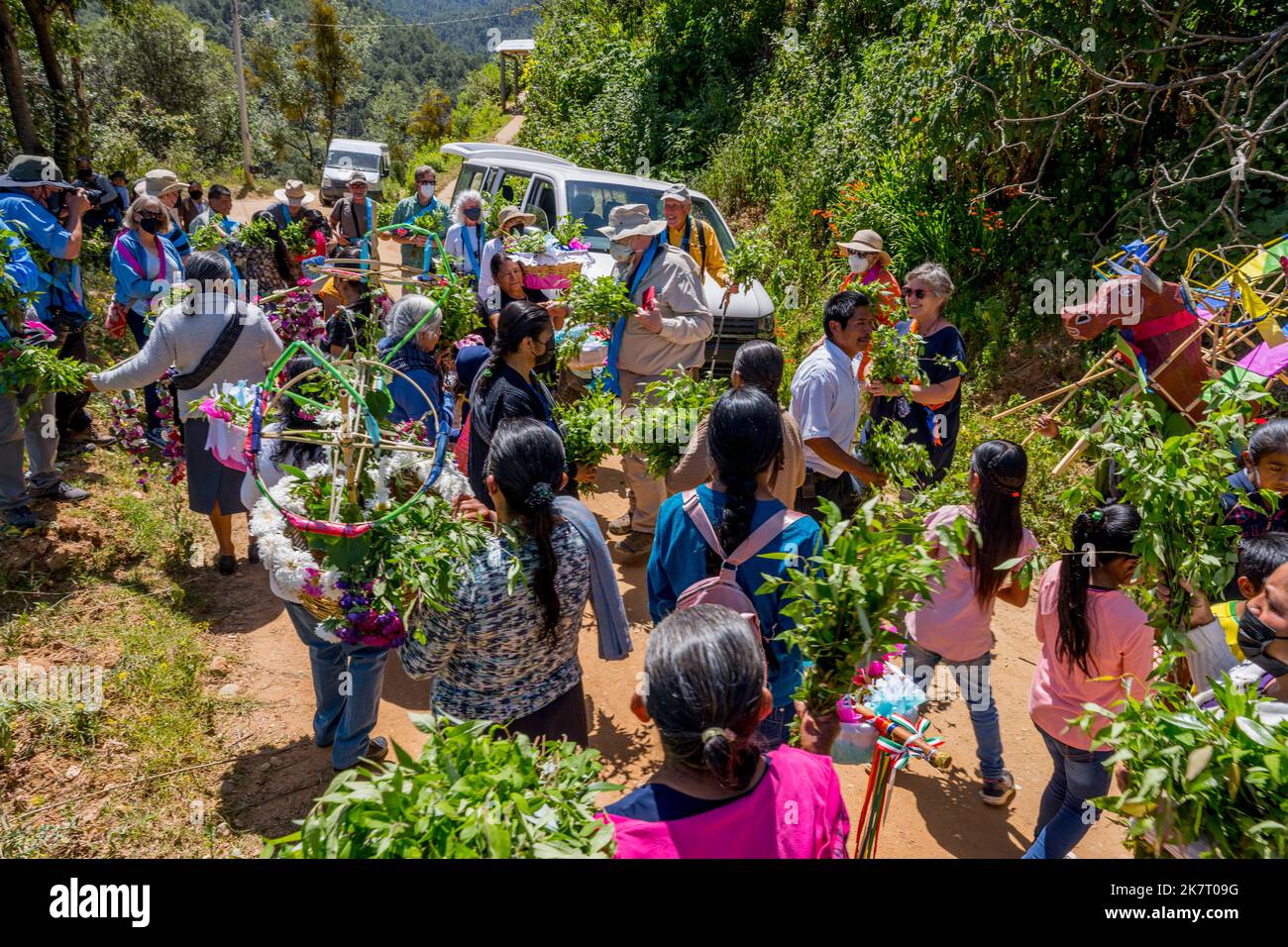 The Mixtec village of San Jose Contreras near Oaxaca City, Mexico, is ...