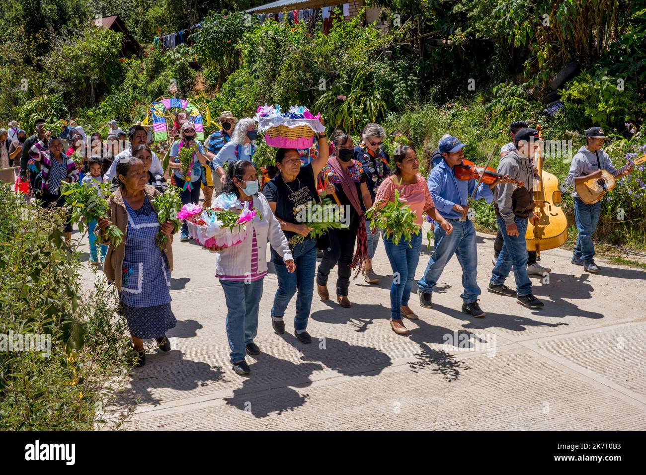 The Mixtec village of San Jose Contreras near Oaxaca City, Mexico, is ...