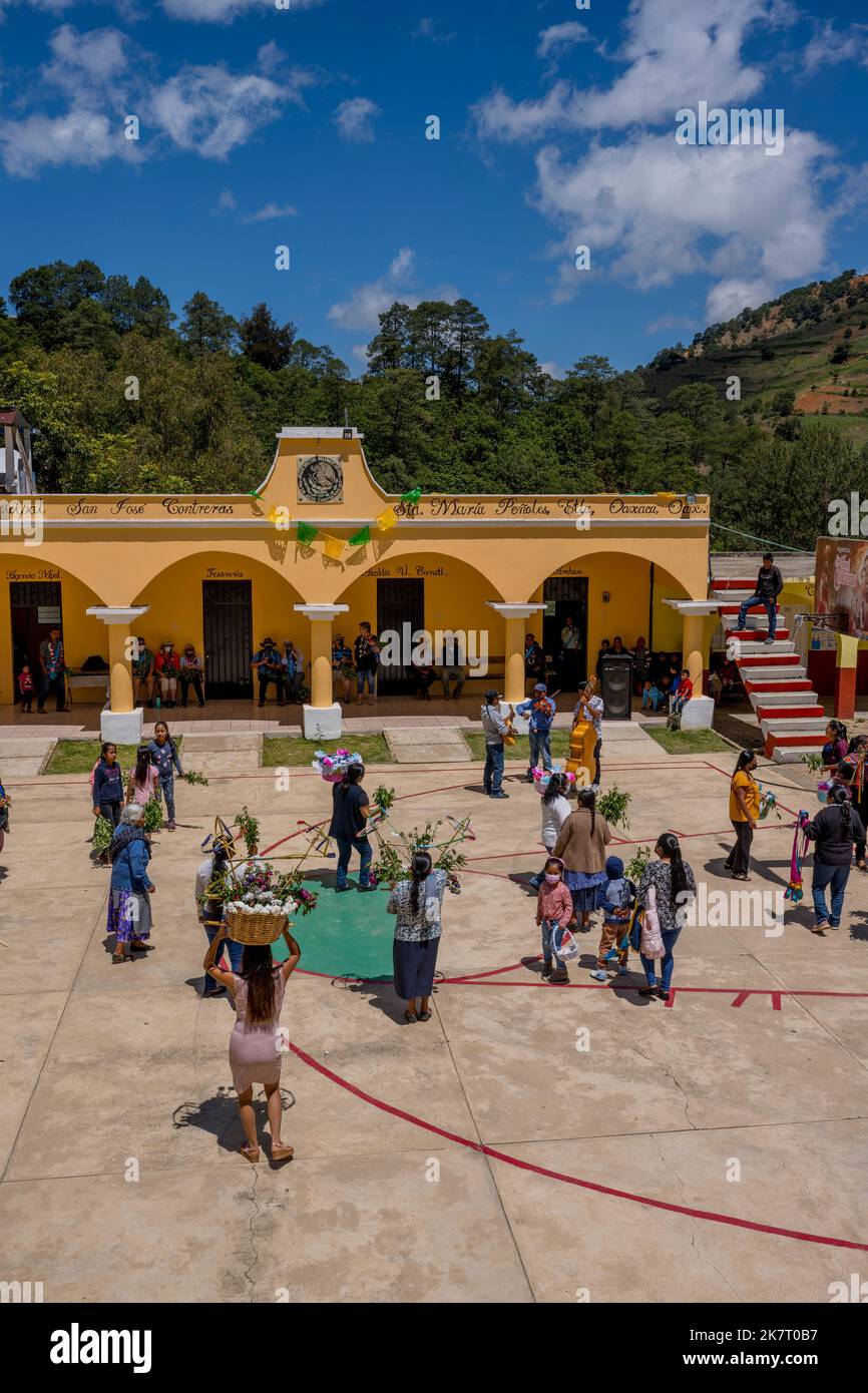 The Mixtec village of San Jose Contreras near Oaxaca City, Mexico, is ...