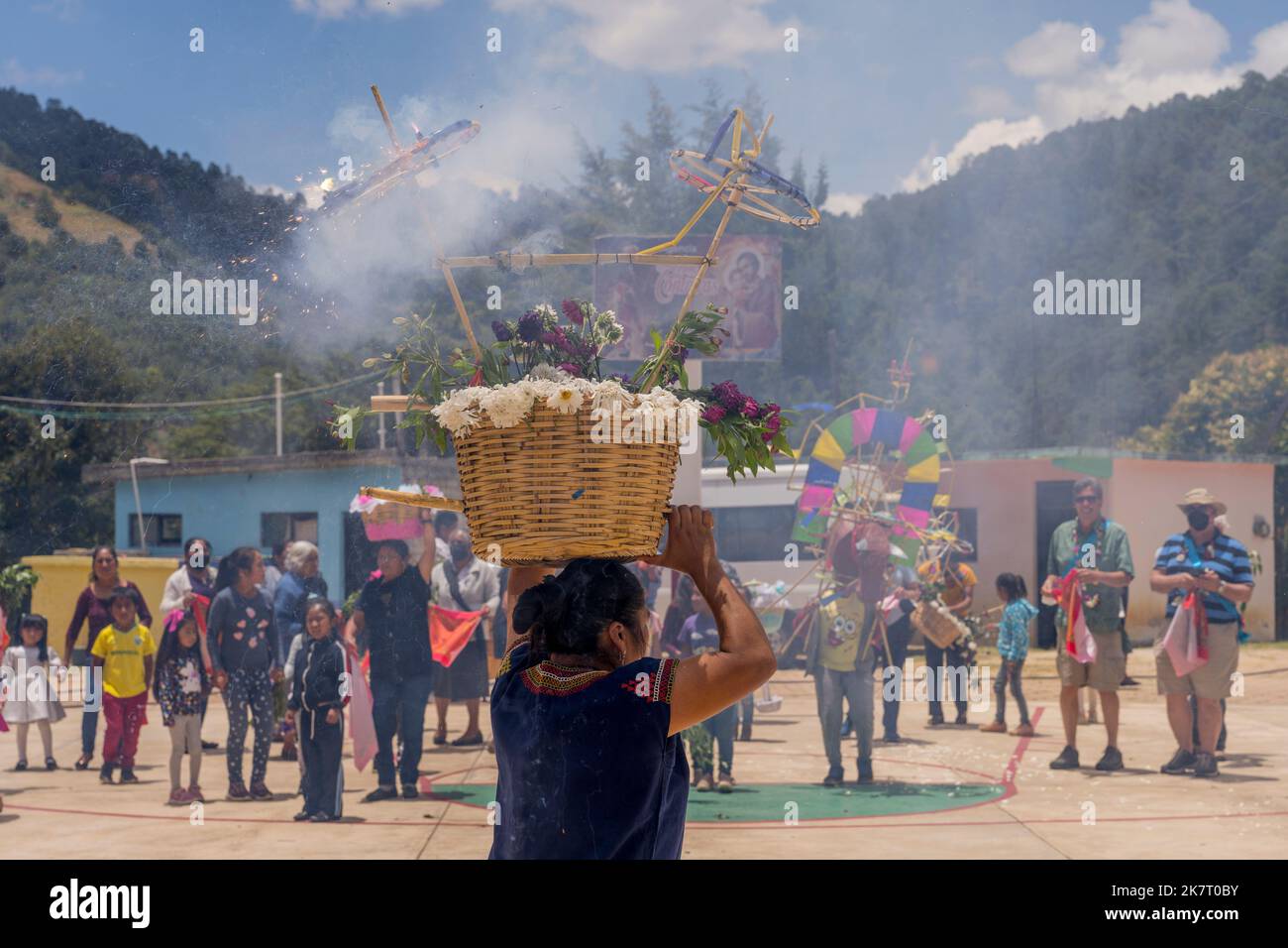The Mixtec village of San Jose Contreras near Oaxaca City, Mexico, is ...