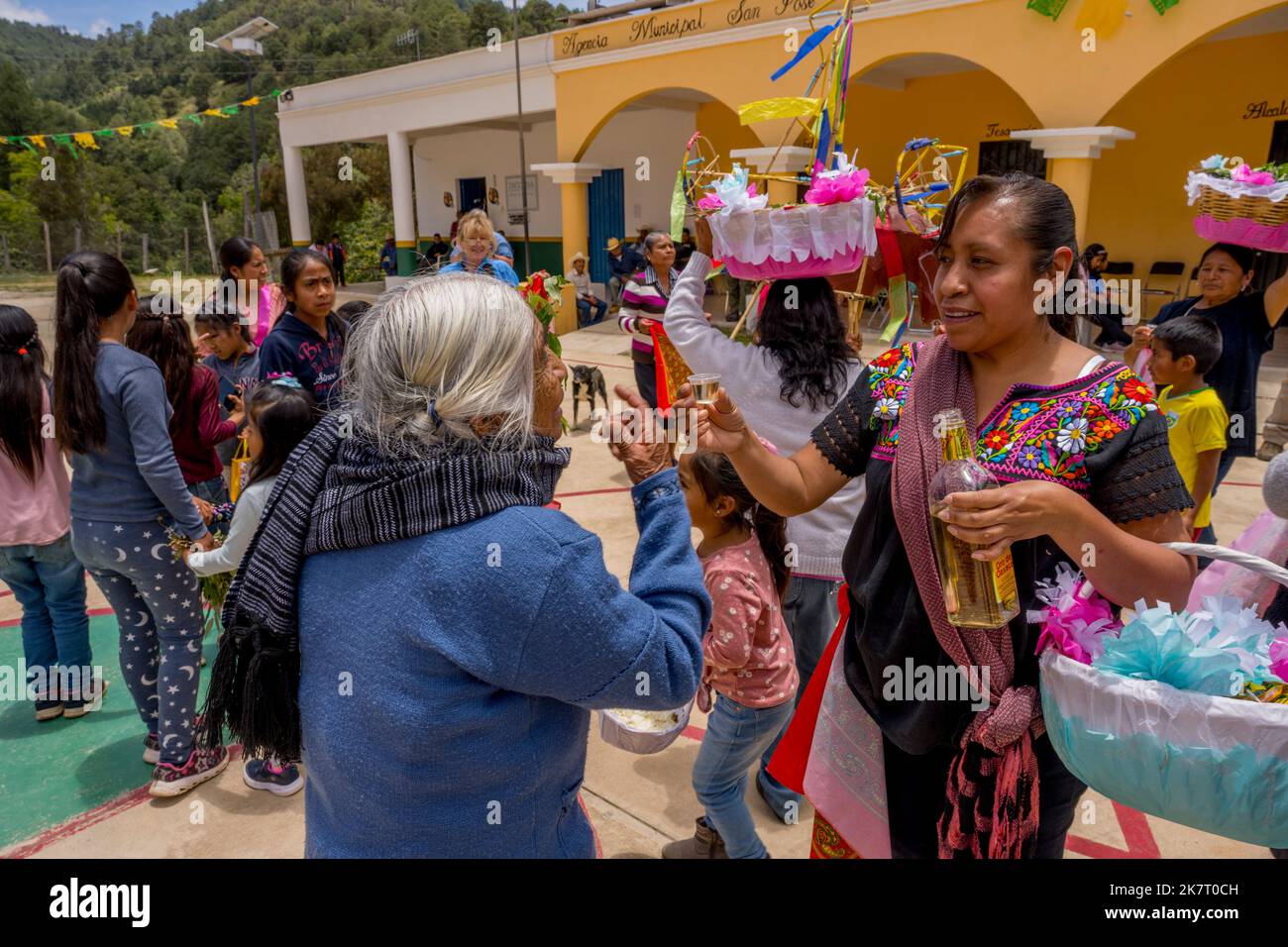 The Mixtec village of San Jose Contreras near Oaxaca City, Mexico, is ...