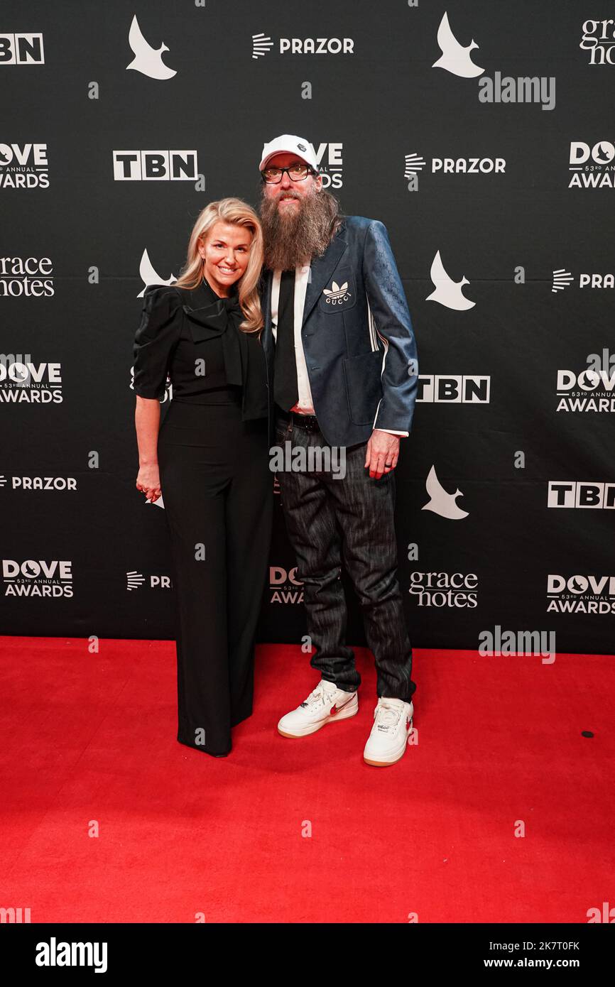 Nashville, Tennessee, USA, October 18, 2022. David Crowder and his wife ...