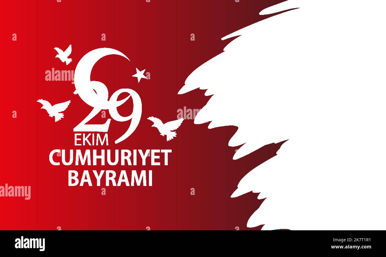 Republic Day of Turkey poster design illustration Stock Vector Image ...